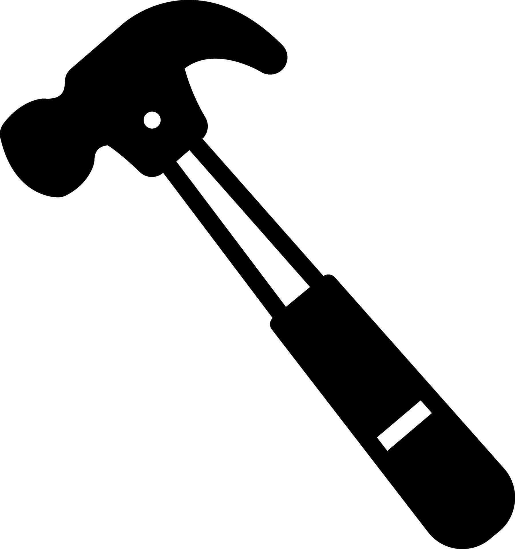 solid icon for hammer 25849655 Vector Art at Vecteezy