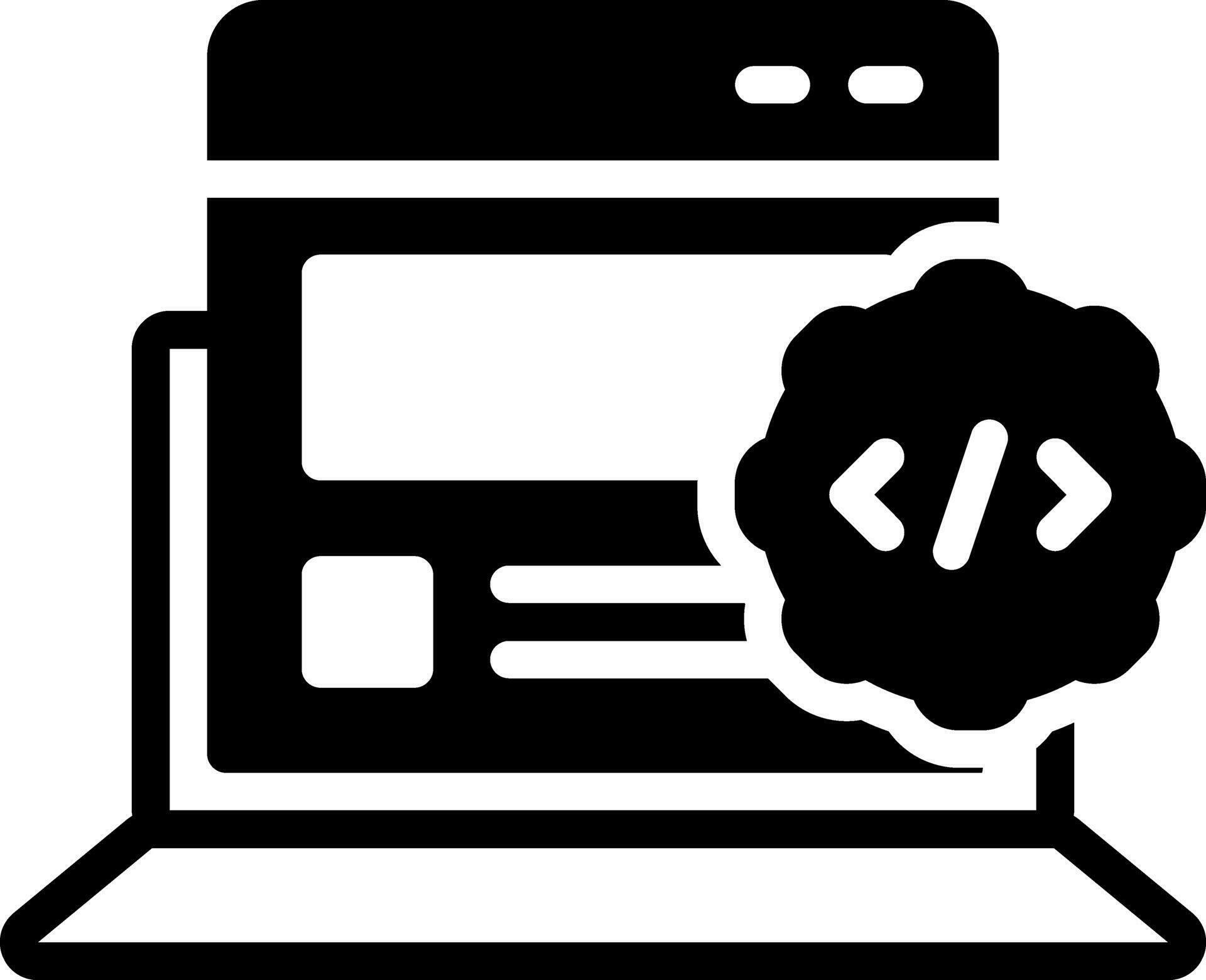 solid icon for apps develop 25849840 Vector Art at Vecteezy