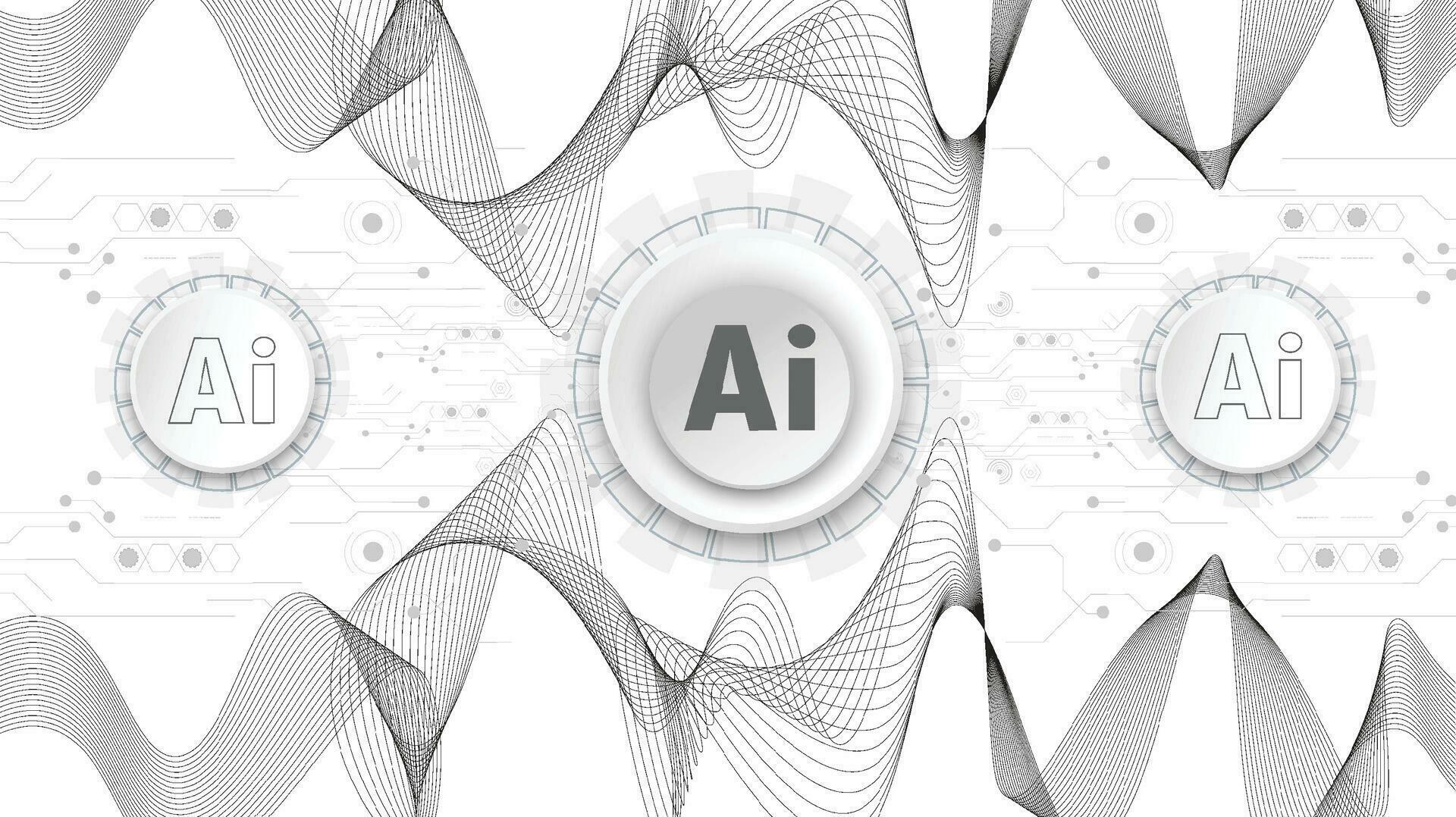 Chatbot OpenAi and line technology network background. Smart AI or ...