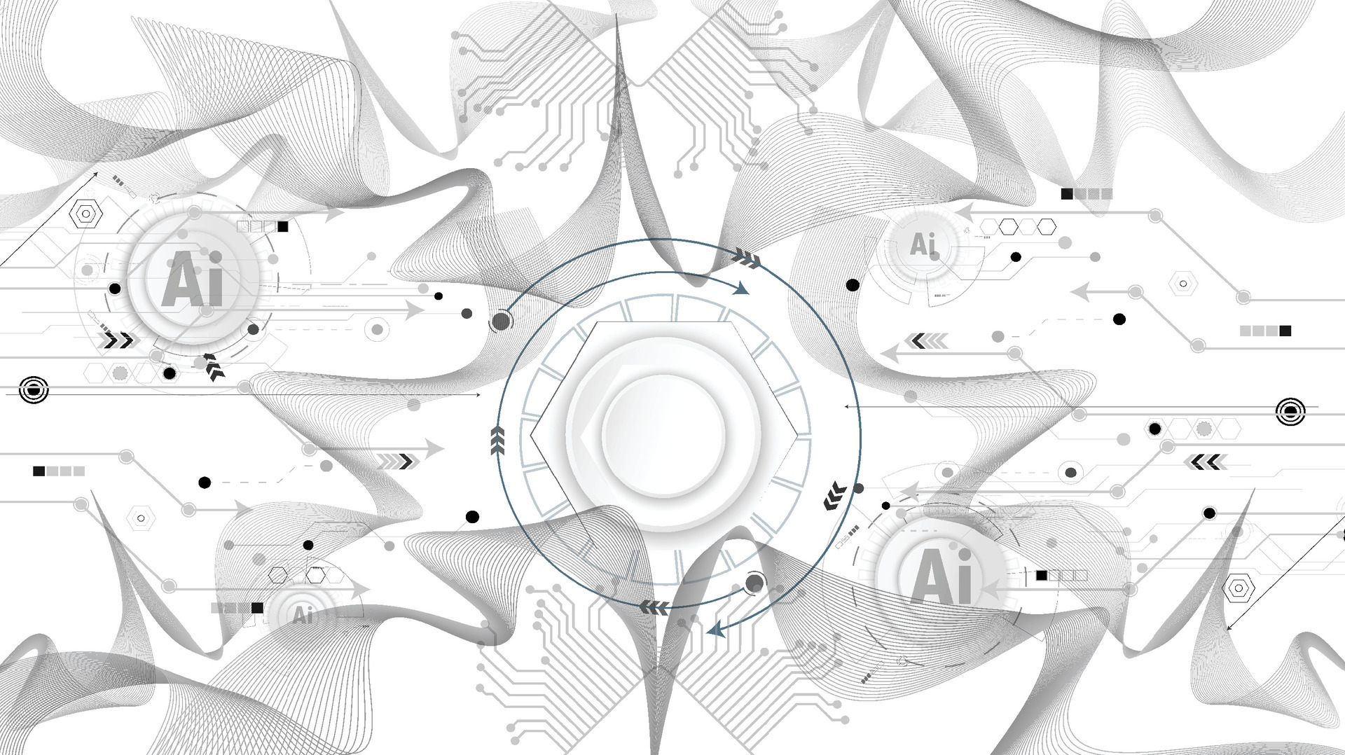 Chatbot OpenAi and line technology network background. Smart AI or ...