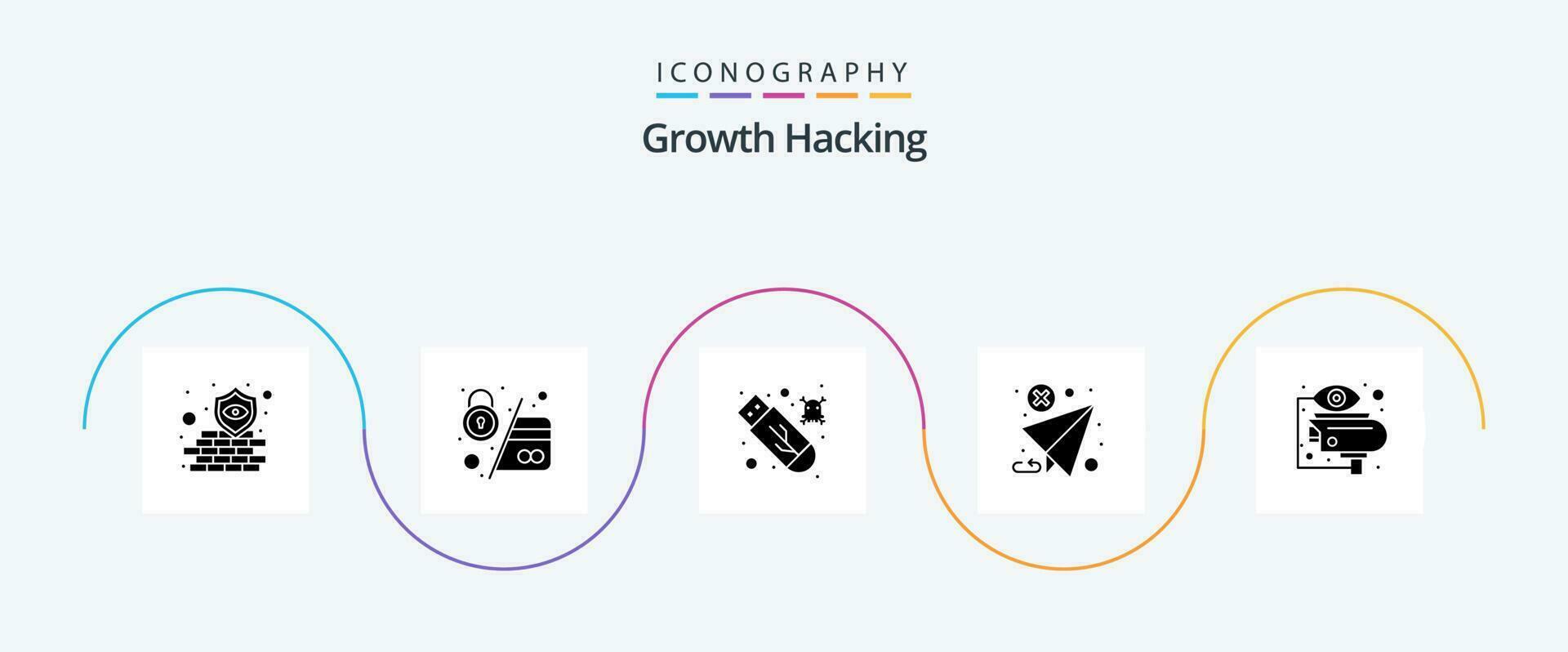 Hacking Glyph 5 Icon Pack Including Spam Return Secure Forward