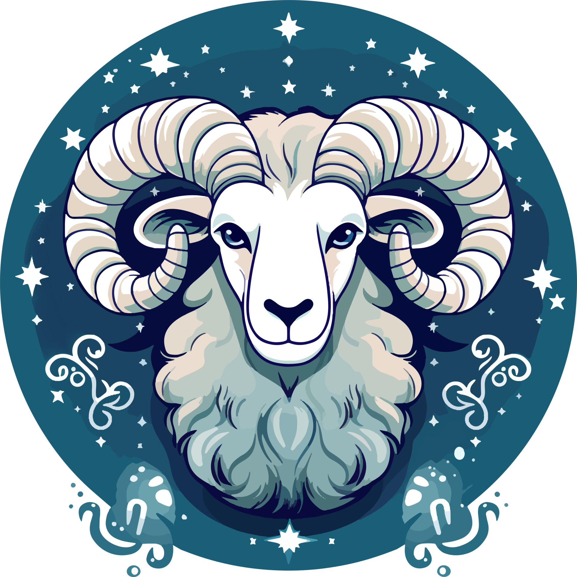 Aries Zodiac Cartoon Ai Generate 25860220 Png