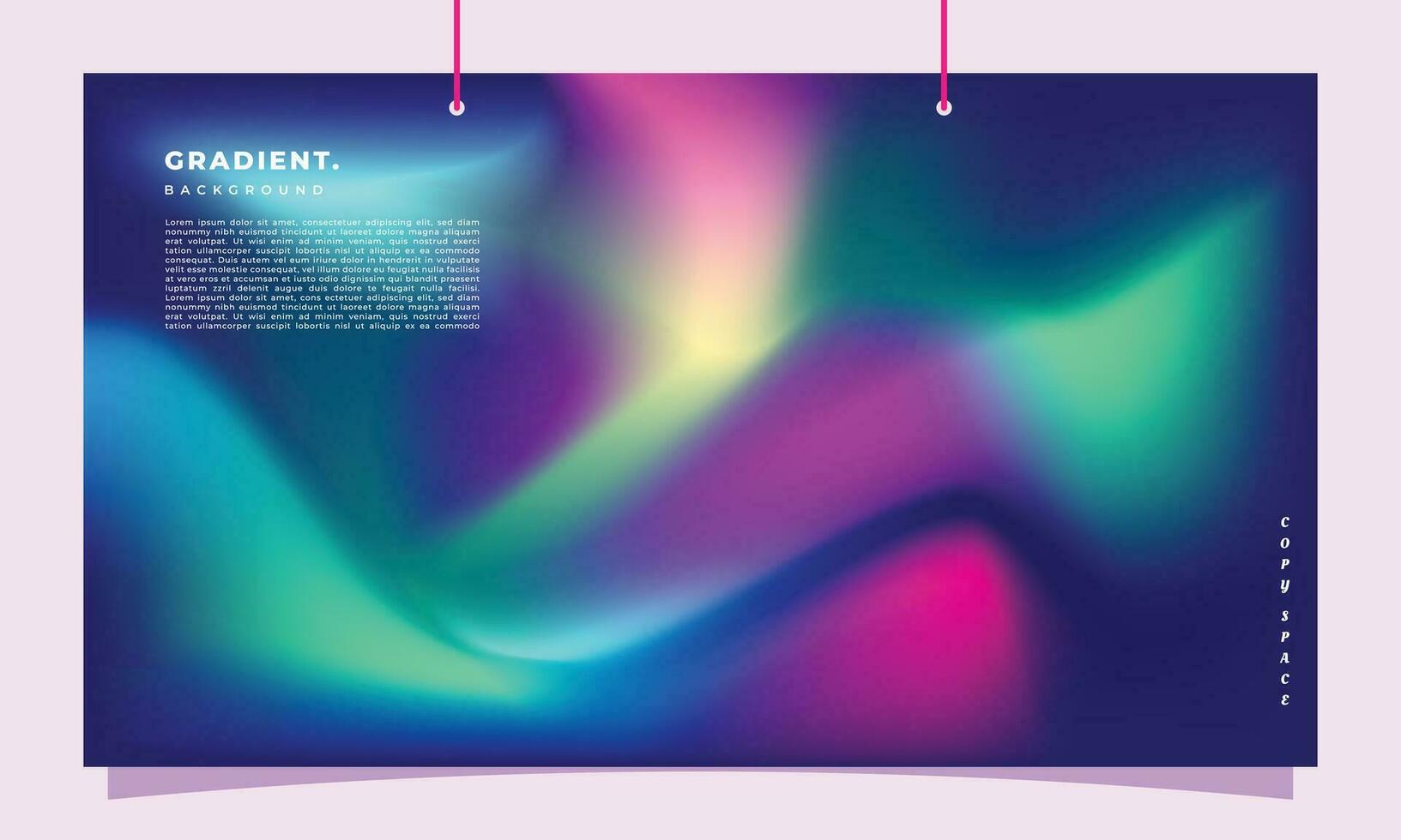 Colorful Fluid Gradient Mesh Background Template Copy Space Purple
