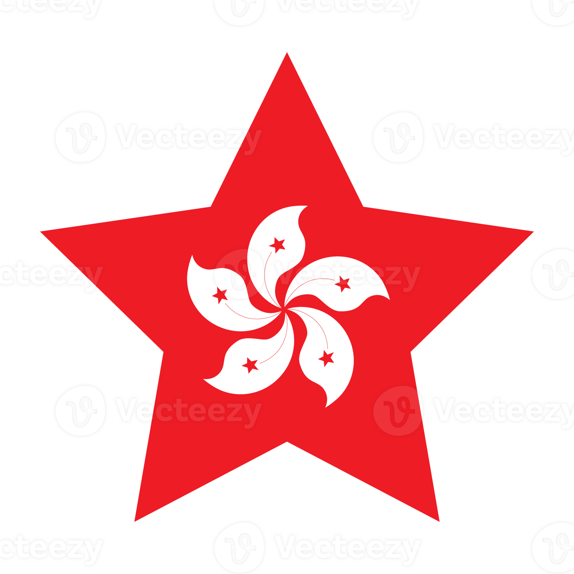 The Flag Of Hong Kong Hong Kong Flag In Shape 25862766 Png
