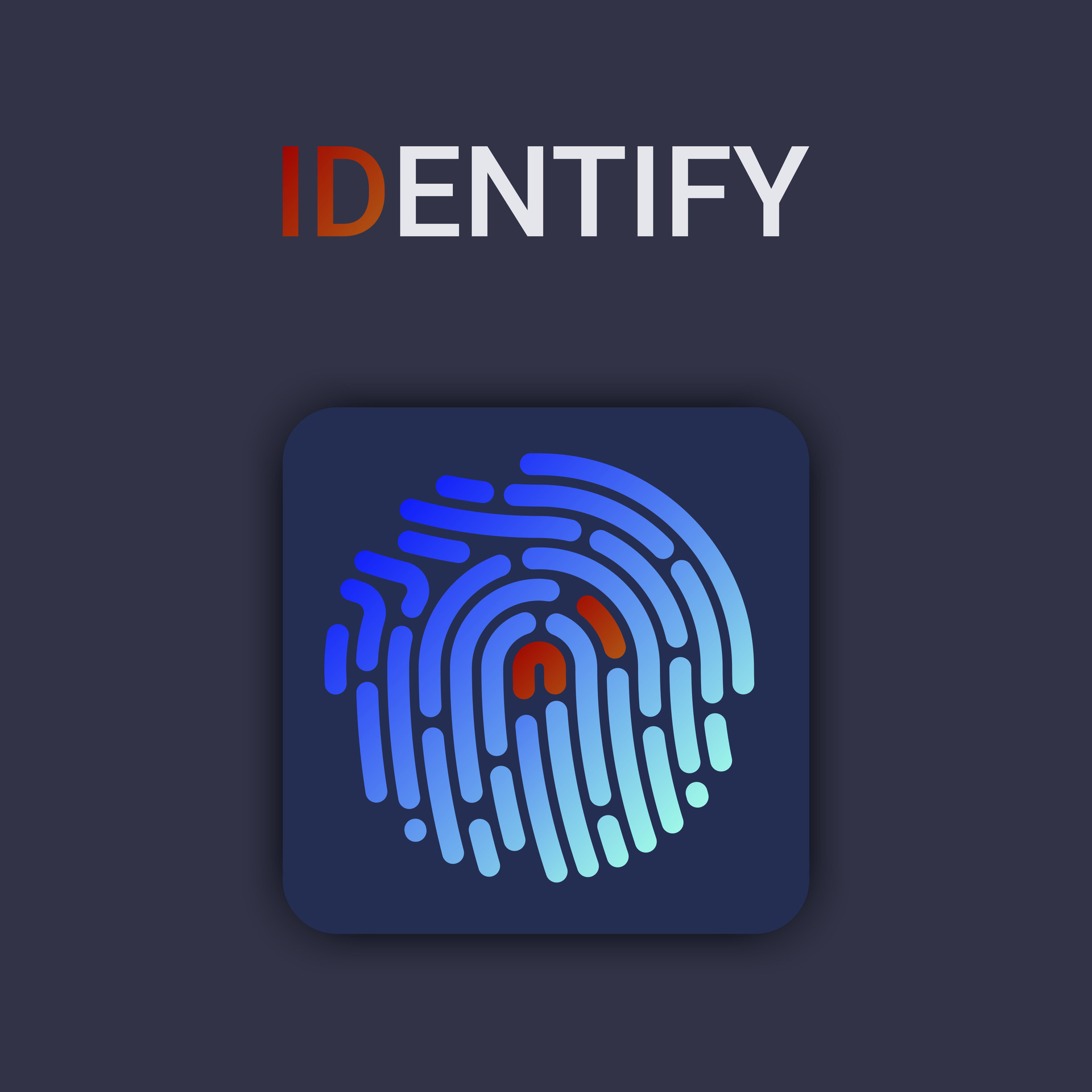 Vector Illustration Of Security Fingerprint Authentication Finger Identity Technology