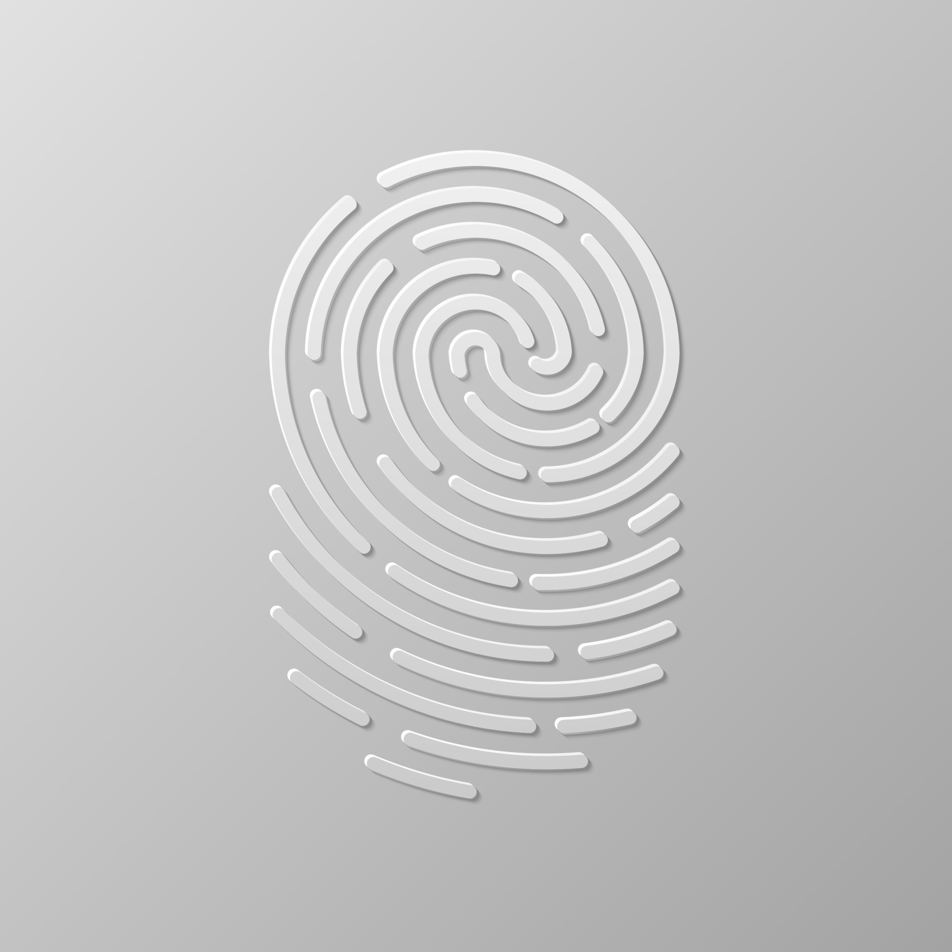 Security Fingerprint Authentication Finger Identity Technology Biometric Illustration
