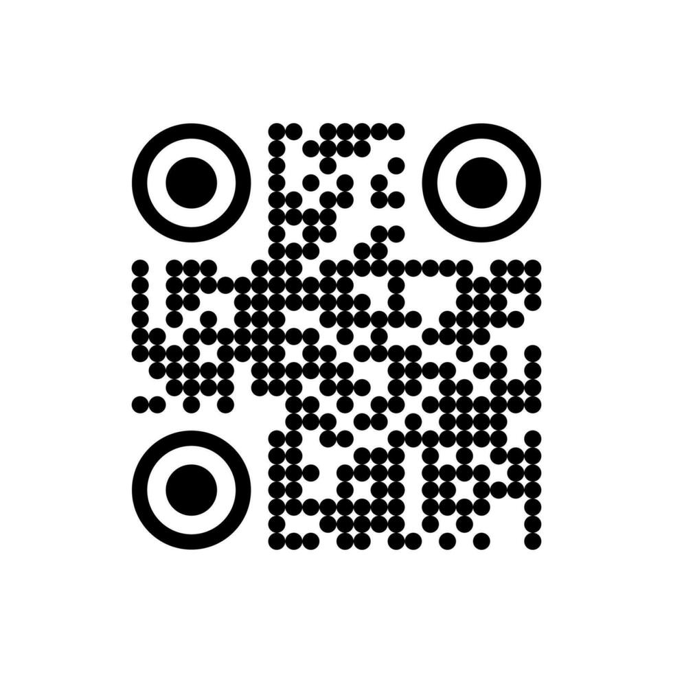 Vector Qr Code Sample For Smartphone Scanning Isolated On White Background 25864797 Vector Art