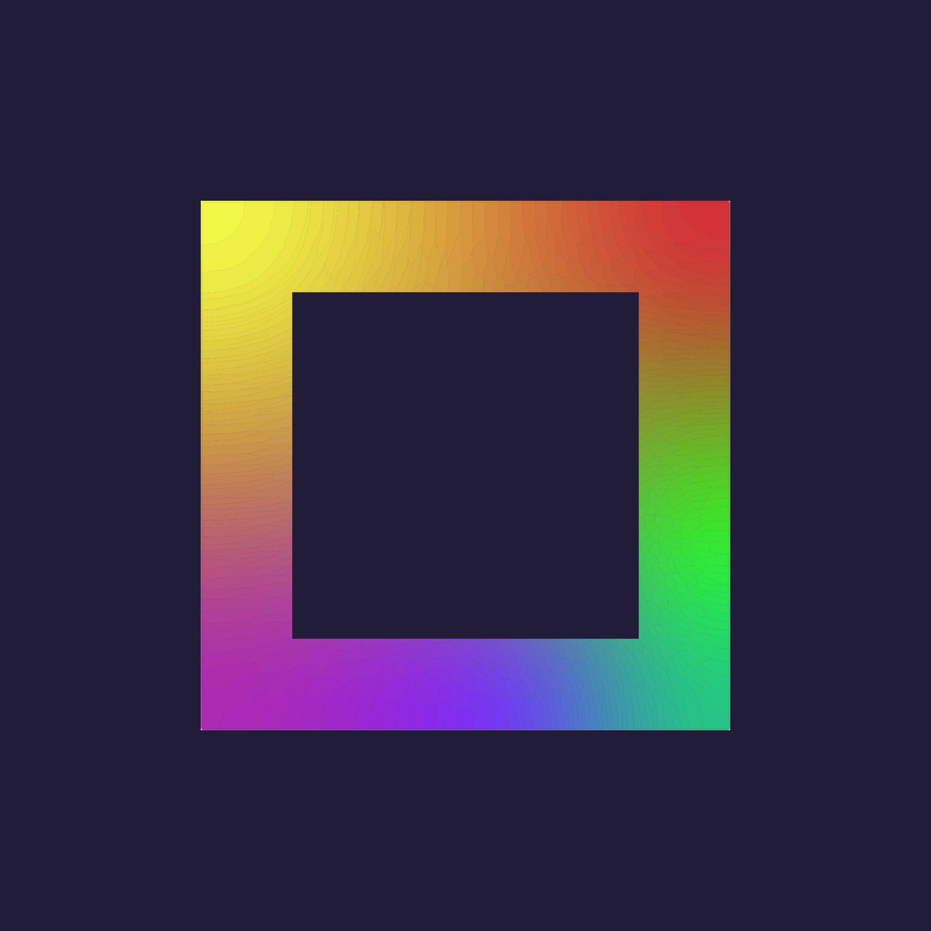 Rainbow gradient square border frame vector illustration 25866995 Vector Art at Vecteezy