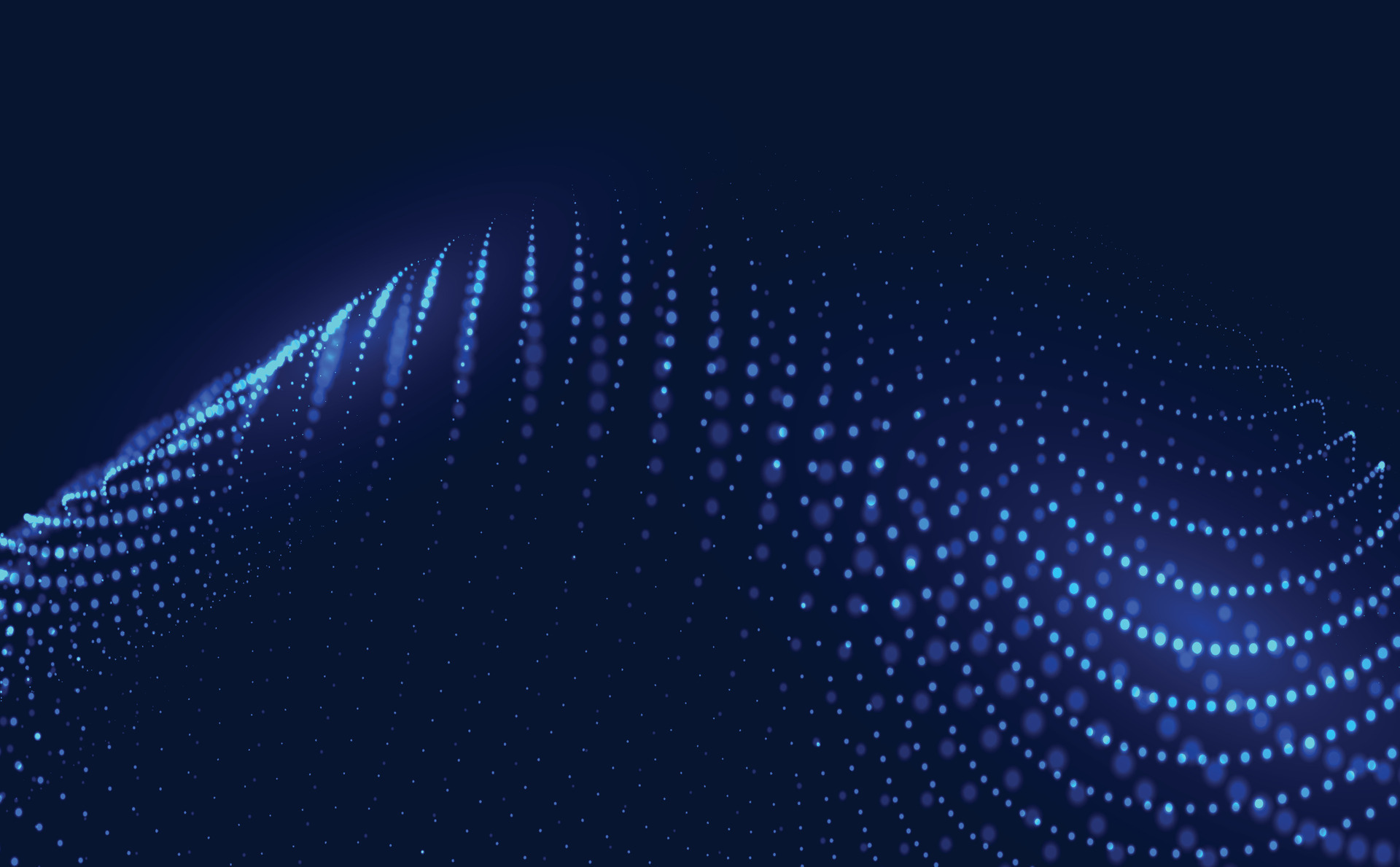 Abstract background with flowing particles. 3d abstract sci-fi user ...