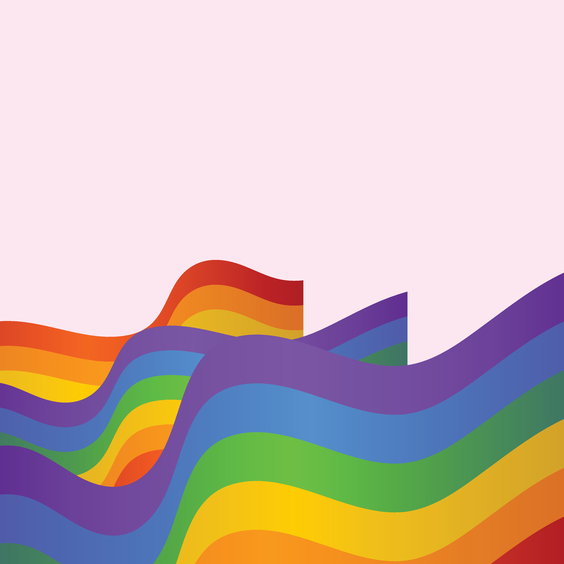 Colorful Rainbow Pride Month Vector Background Human Rights Diversity
