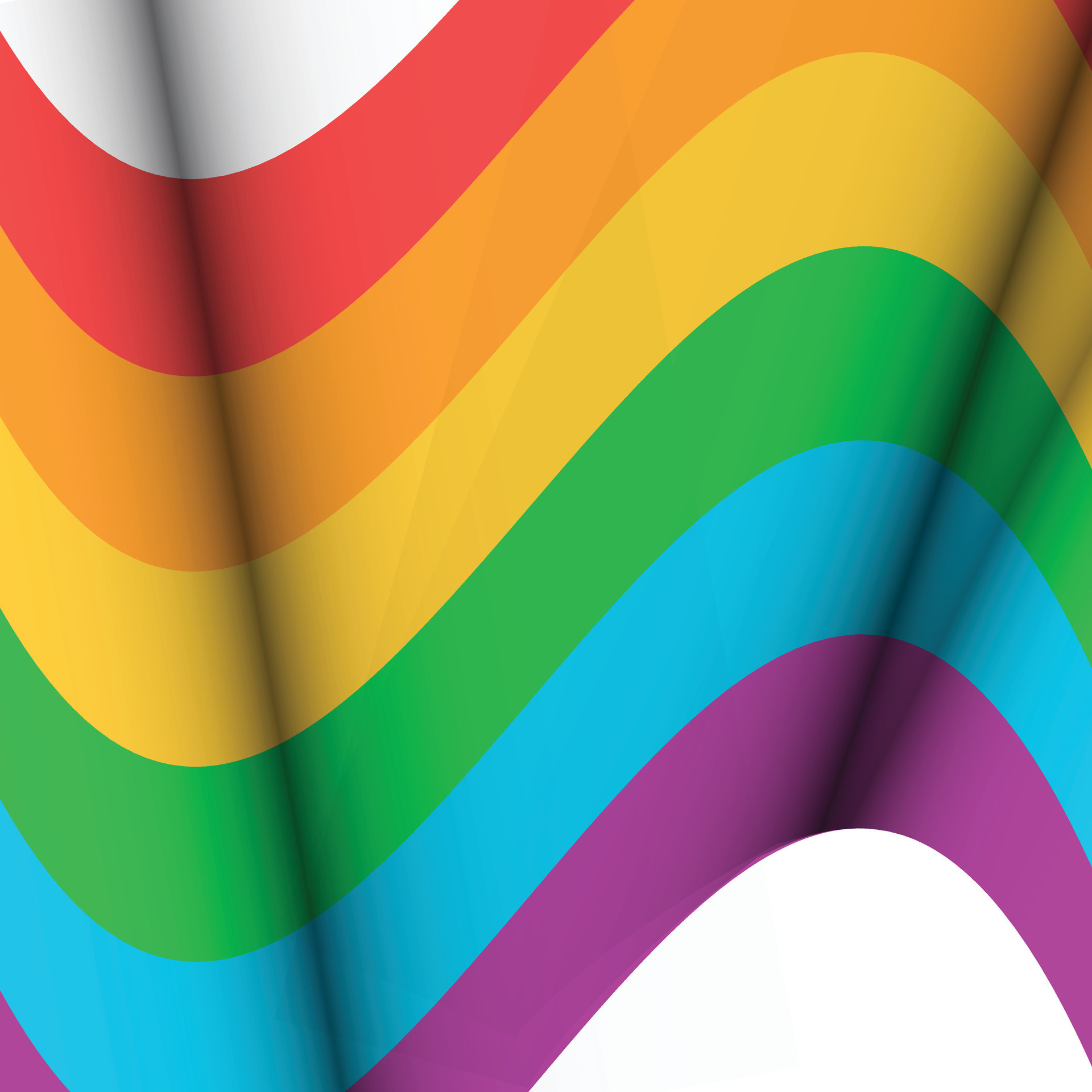 Colorful Rainbow Pride Month Vector Background. Human Rights Diversity ...
