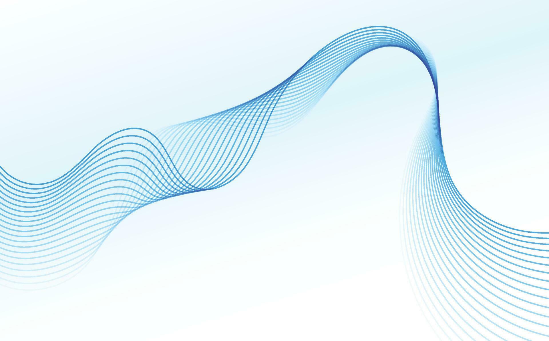 Modern abstract background with halftone gradient. Dark blue background. Blue Waves. Vector ...