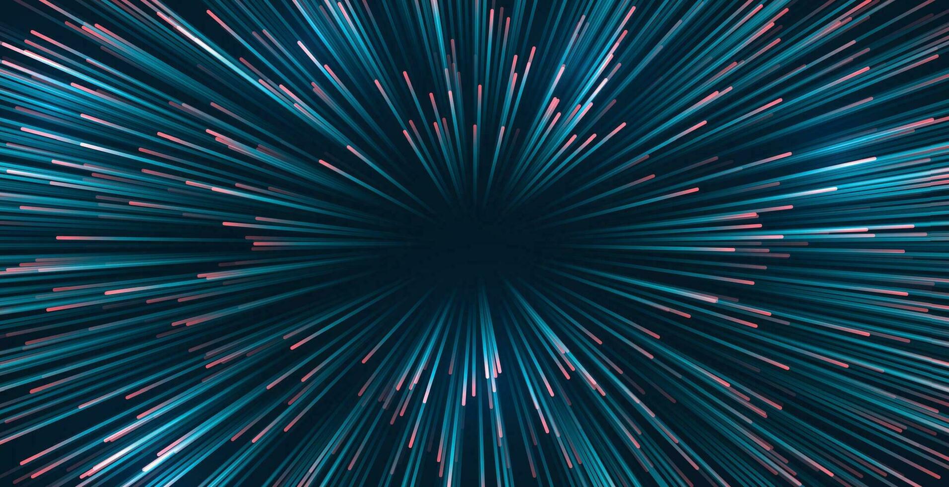 Modern abstract high-speed light effect. Abstract background with curved beams of light ...