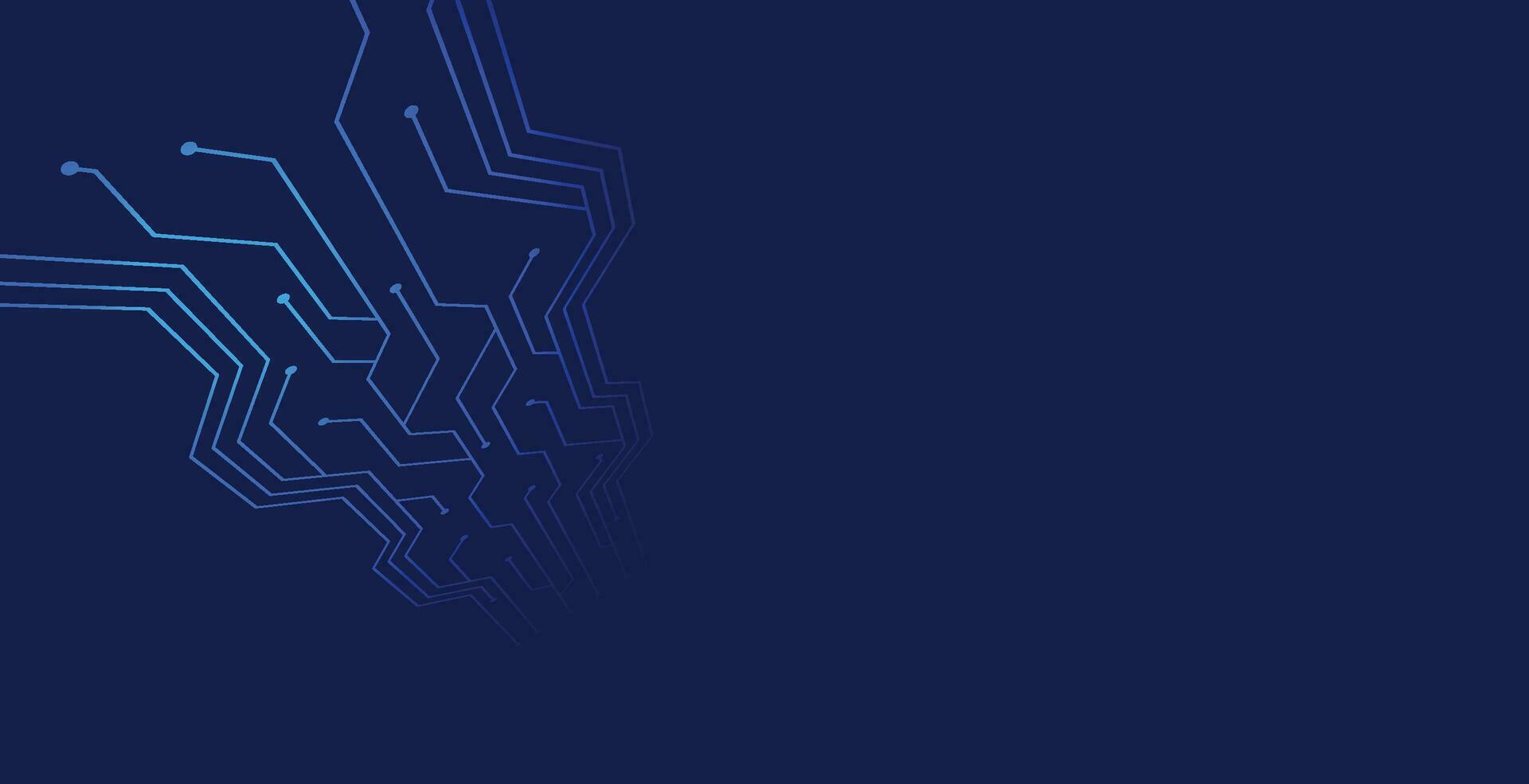 Vector Illustration Molecule And Internet Connect Technology On Dark Blue Background Abstract