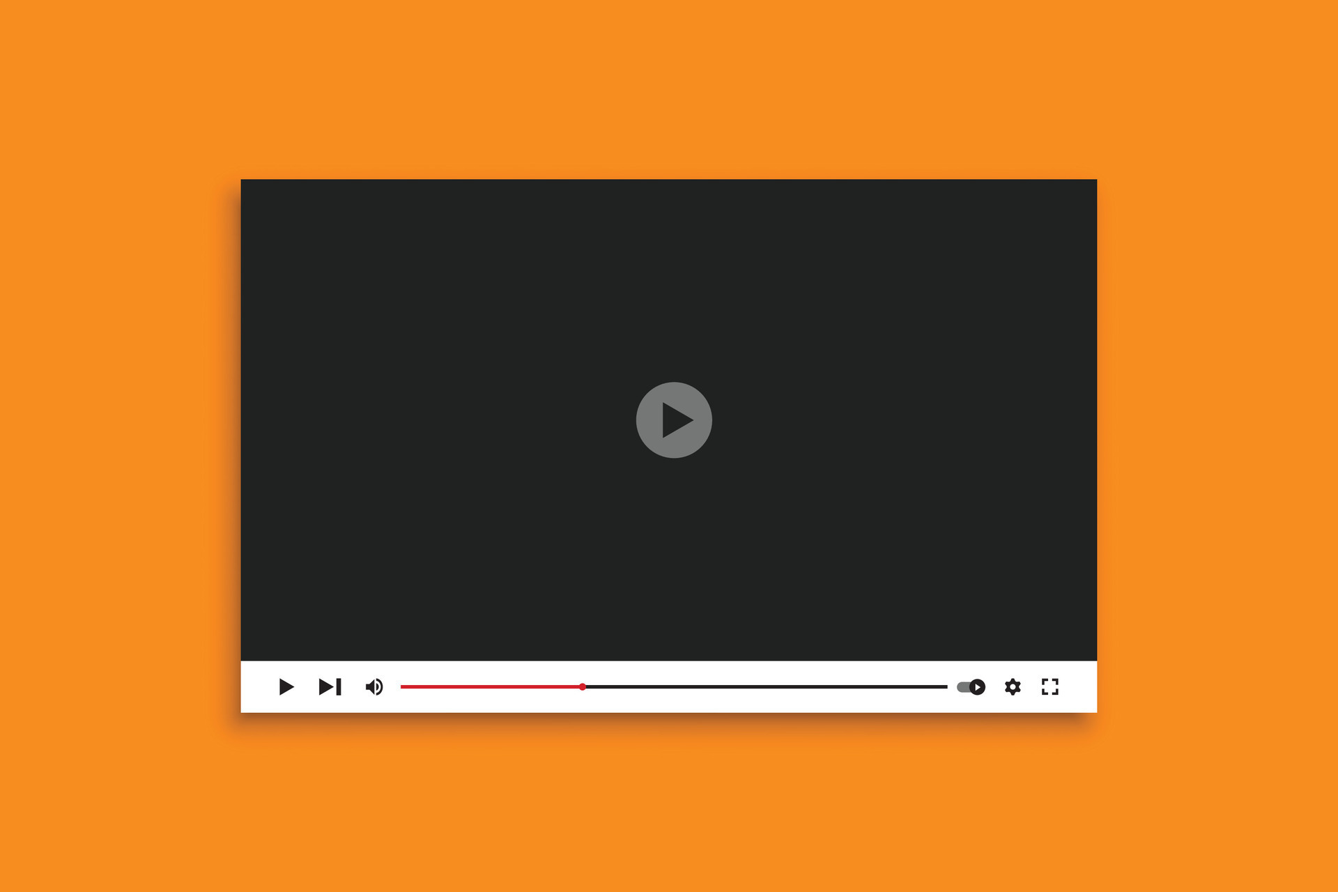 Video player interface, Video player UI 25876294 Vector Art at Vecteezy