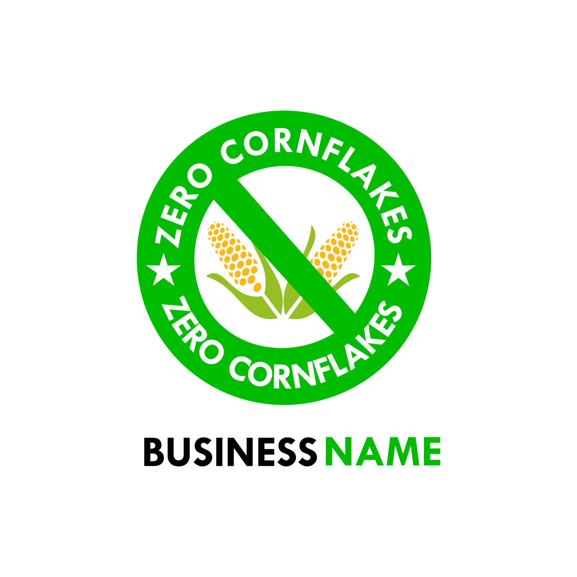 Zero cornflakes logo design template illustration. this is suiatble product label 25876585 ...