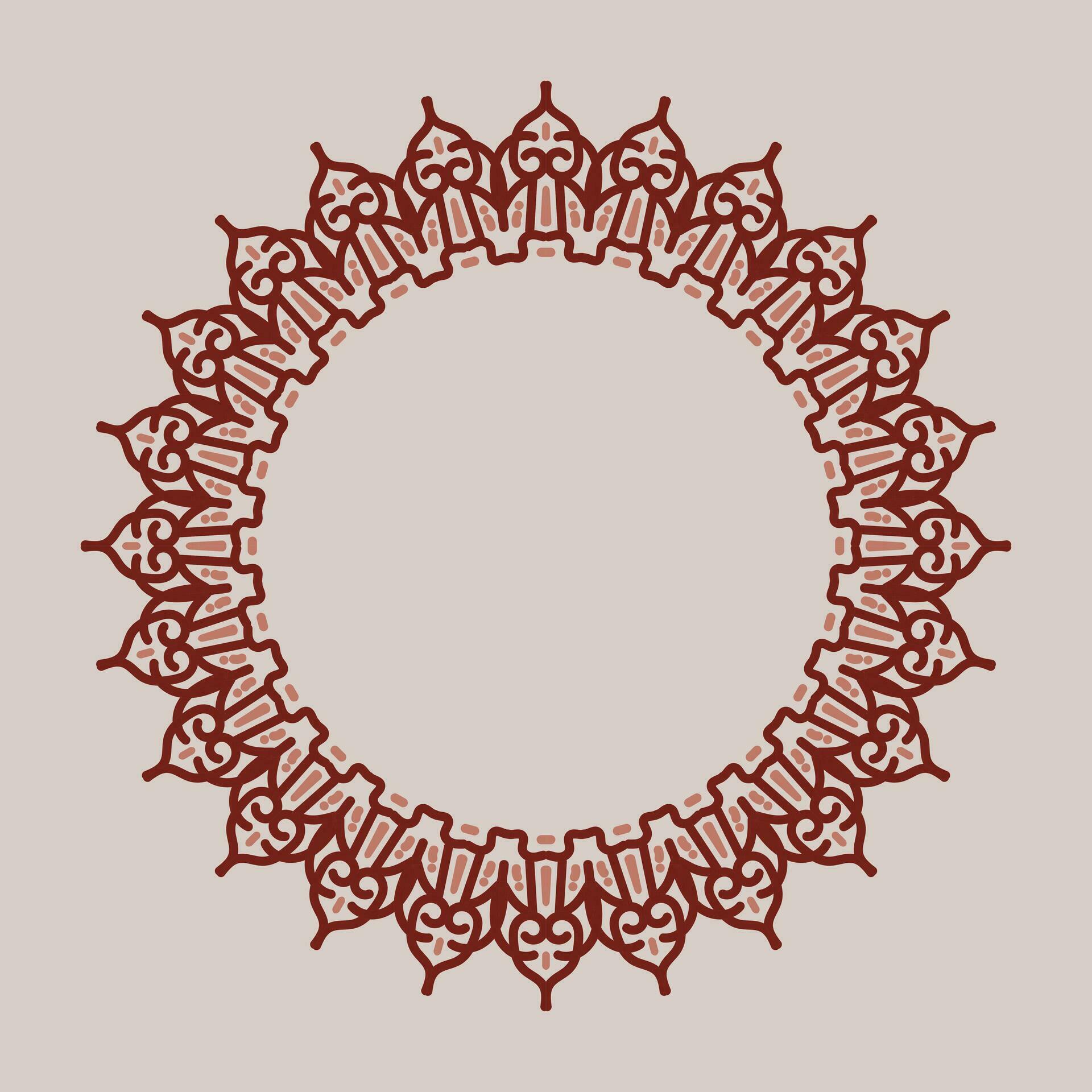 decorative round frame. circle frame. Vector design element. 25879054 ...