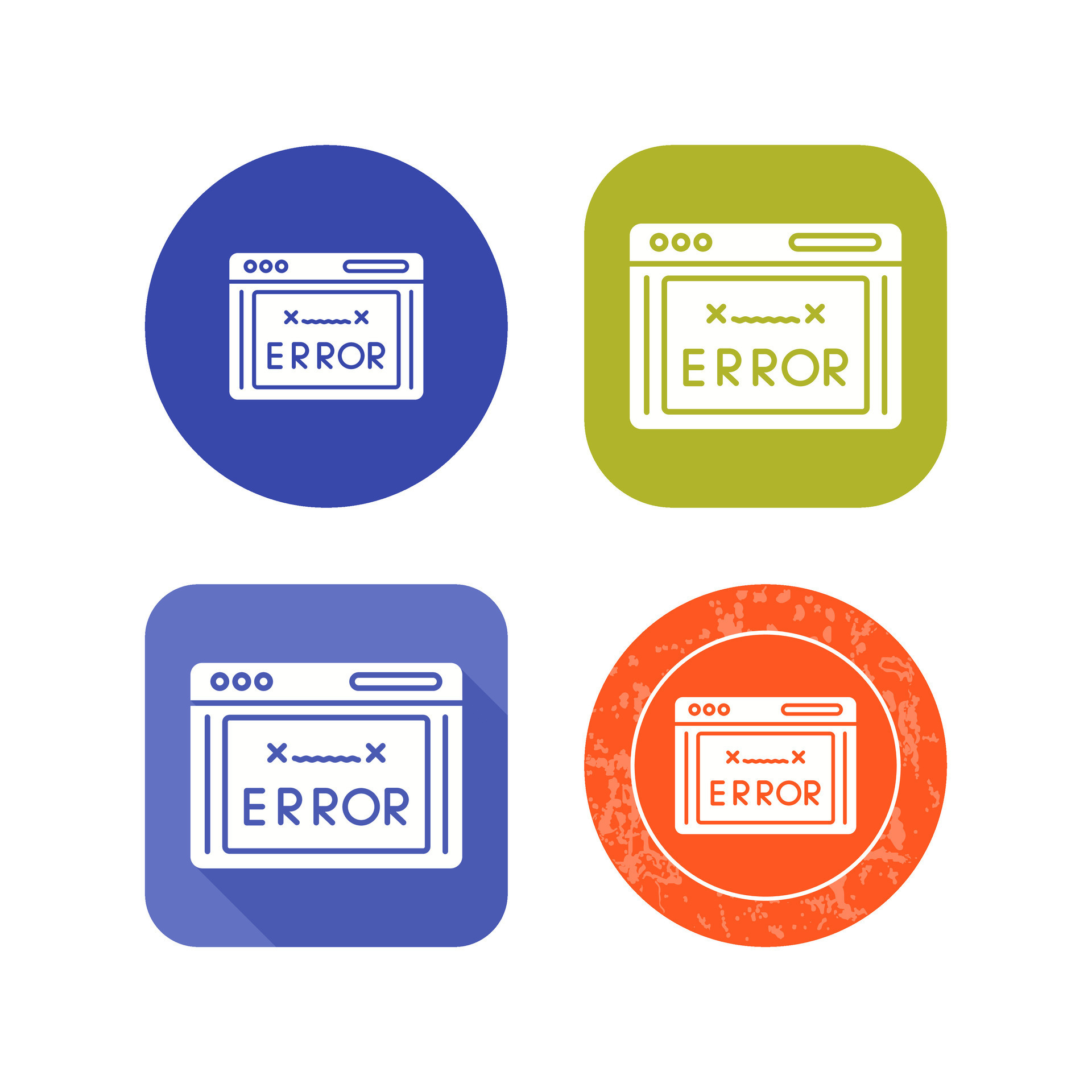 icono de vector de código de error 25880310 Vector en Vecteezy