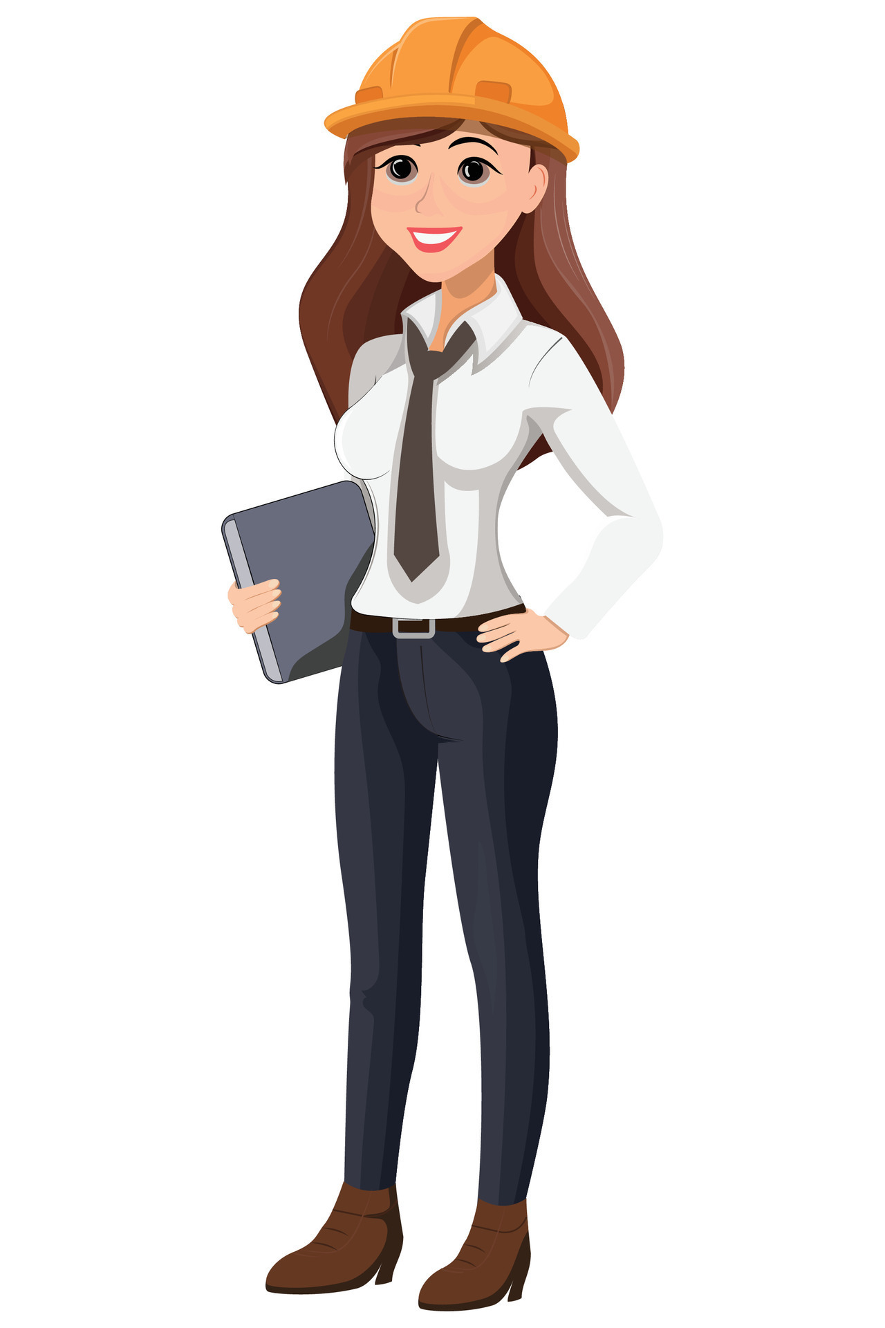 Cute young engineer, woman architect 25883823 Vector Art at Vecteezy Cute young engineer, woman architect 25883823 Vector Art at Vecteezy