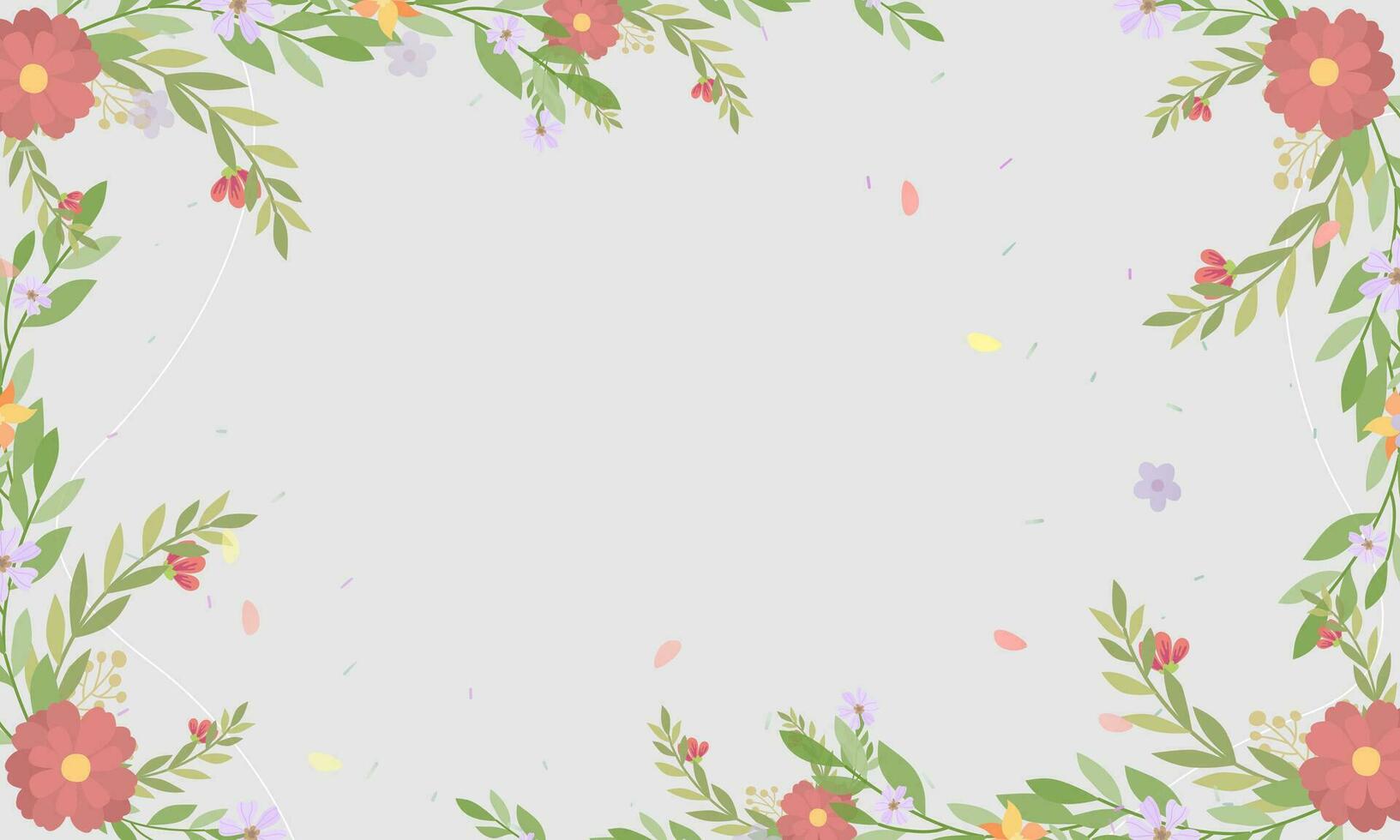 Flat Foral Background Vector Design 8 25885197 Vector Art at Vecteezy