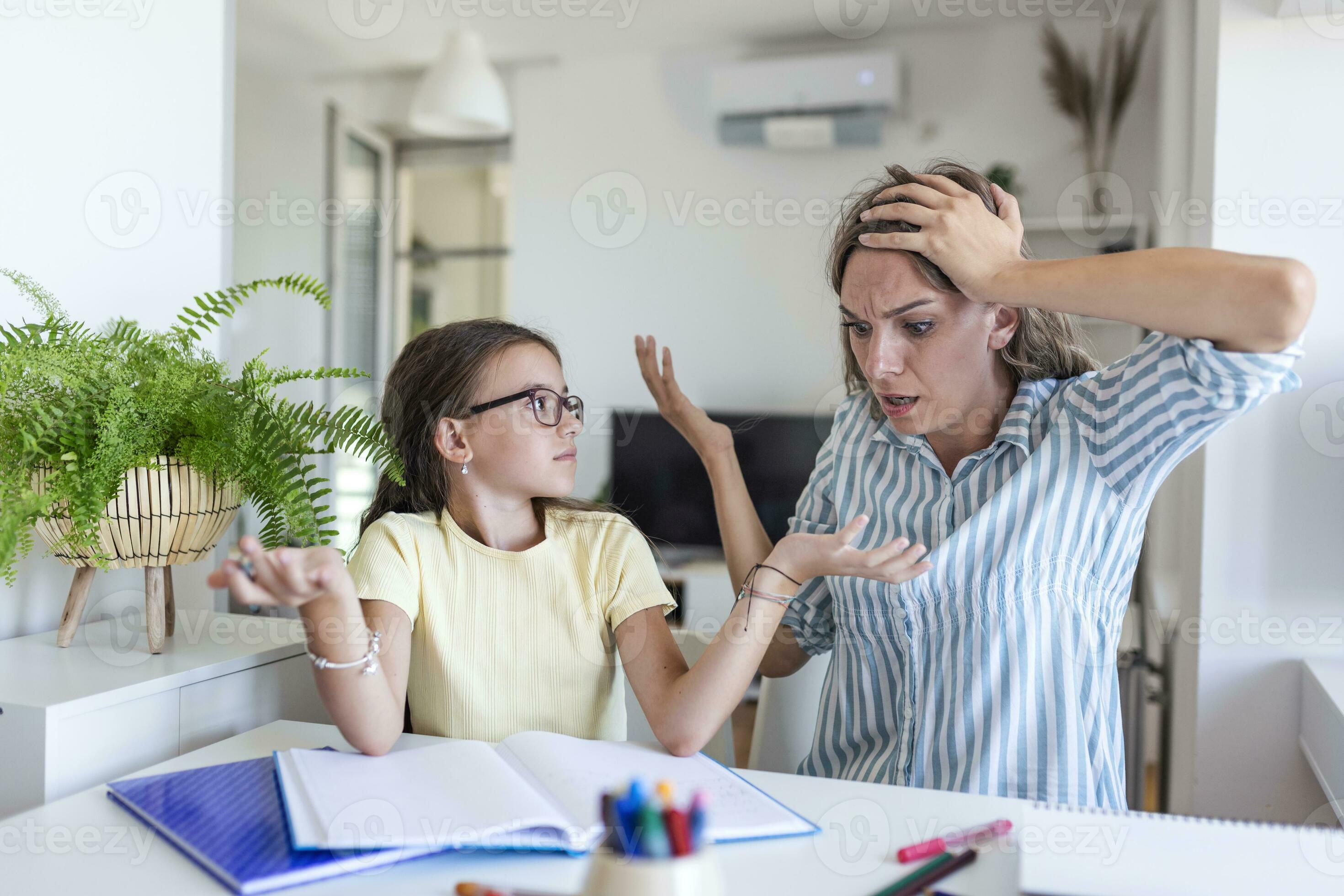 Teacher Helping Frustrated Student