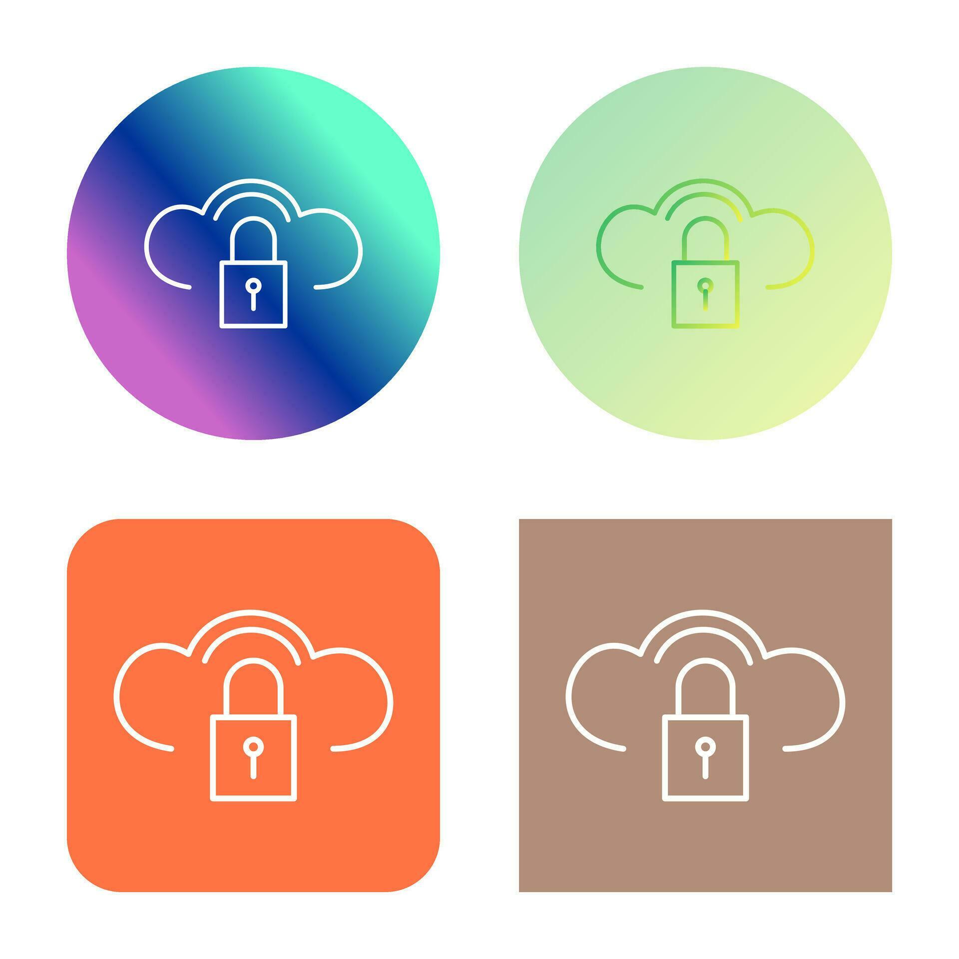 Secure Cloud Vector Icon 25889524 Vector Art at Vecteezy
