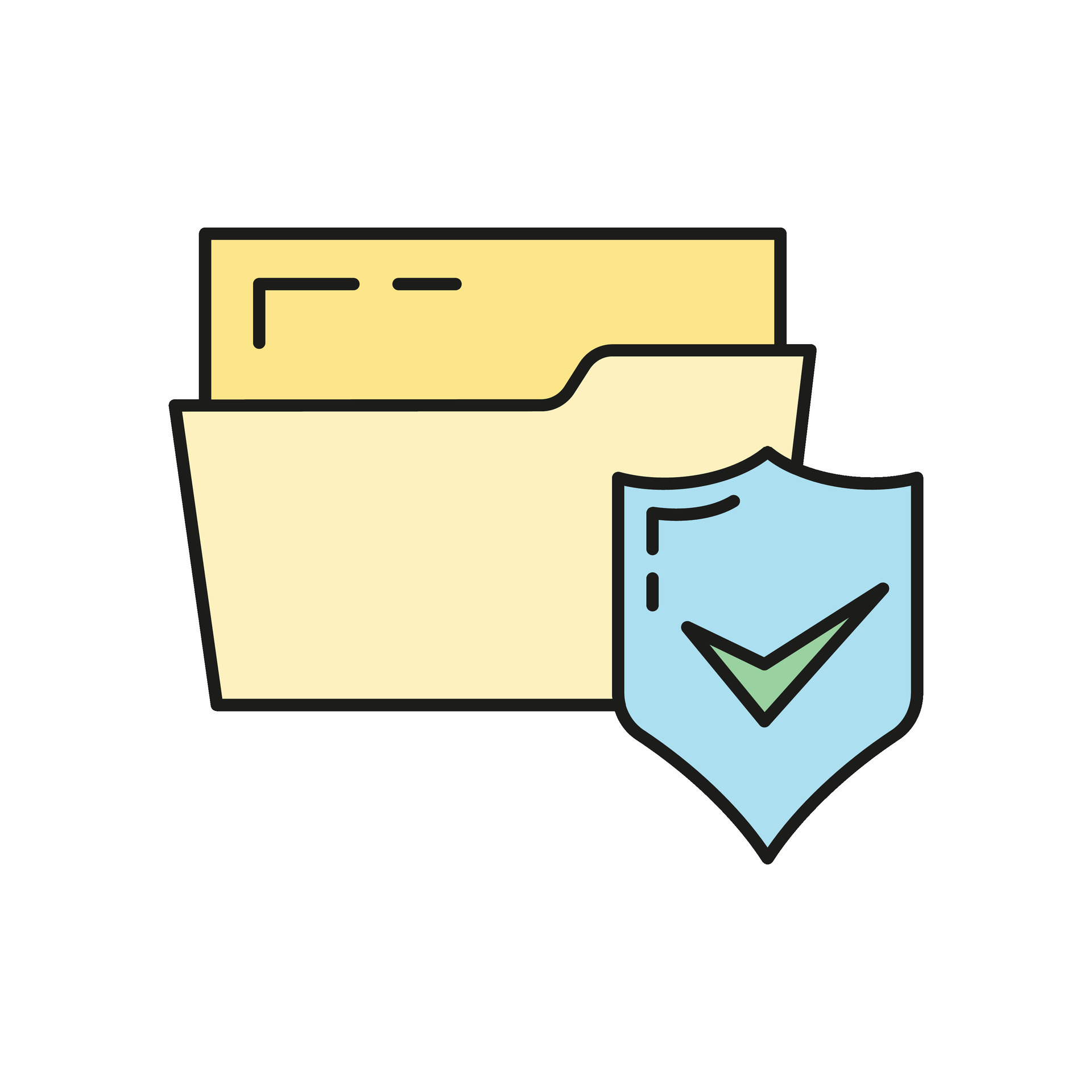 Folder Online Database Cloud Computer Technology Icon Remote Data Storage Protect Information