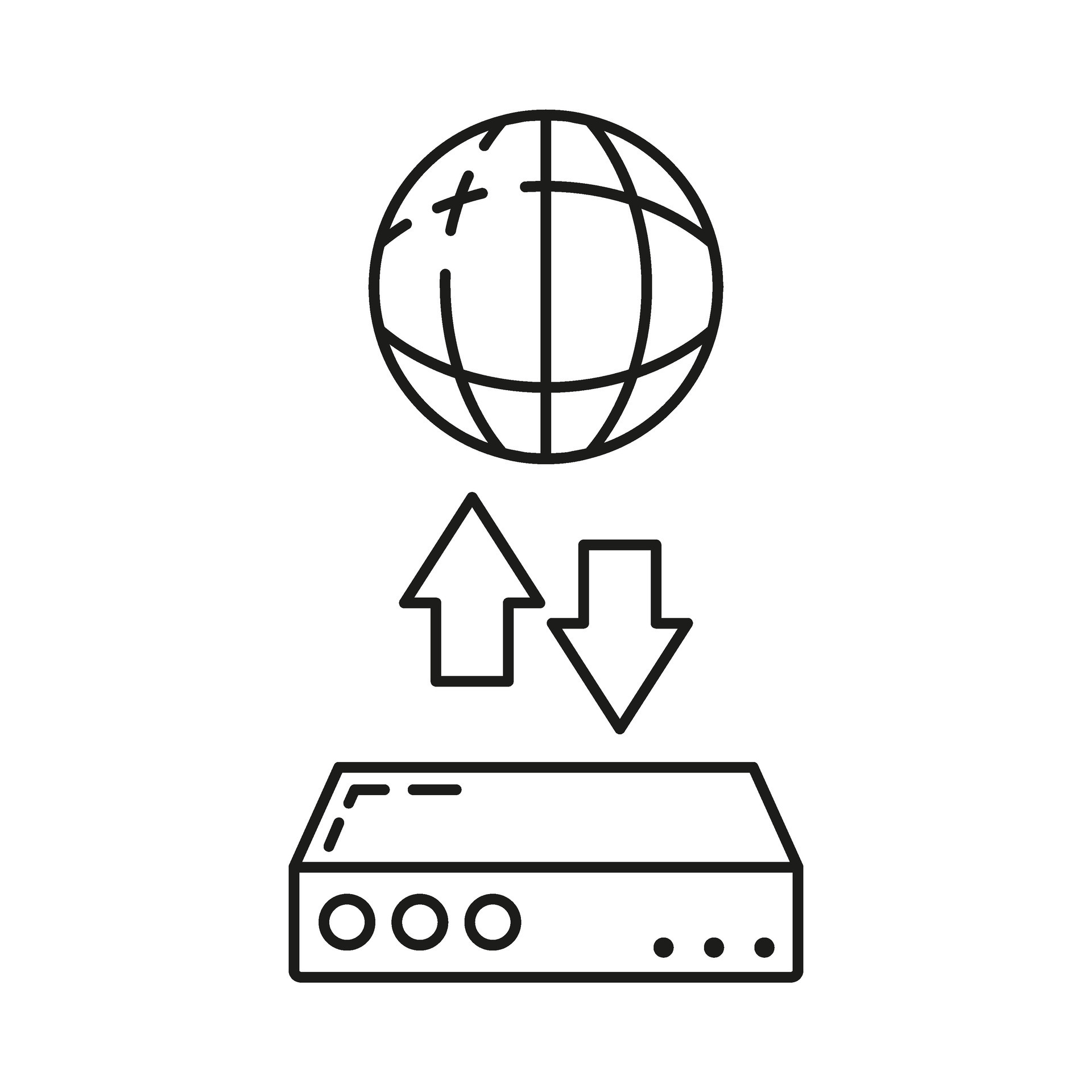Remote computer server data exchange cloud icon protect database ... Remote computer server data exchange cloud icon protect database ...
