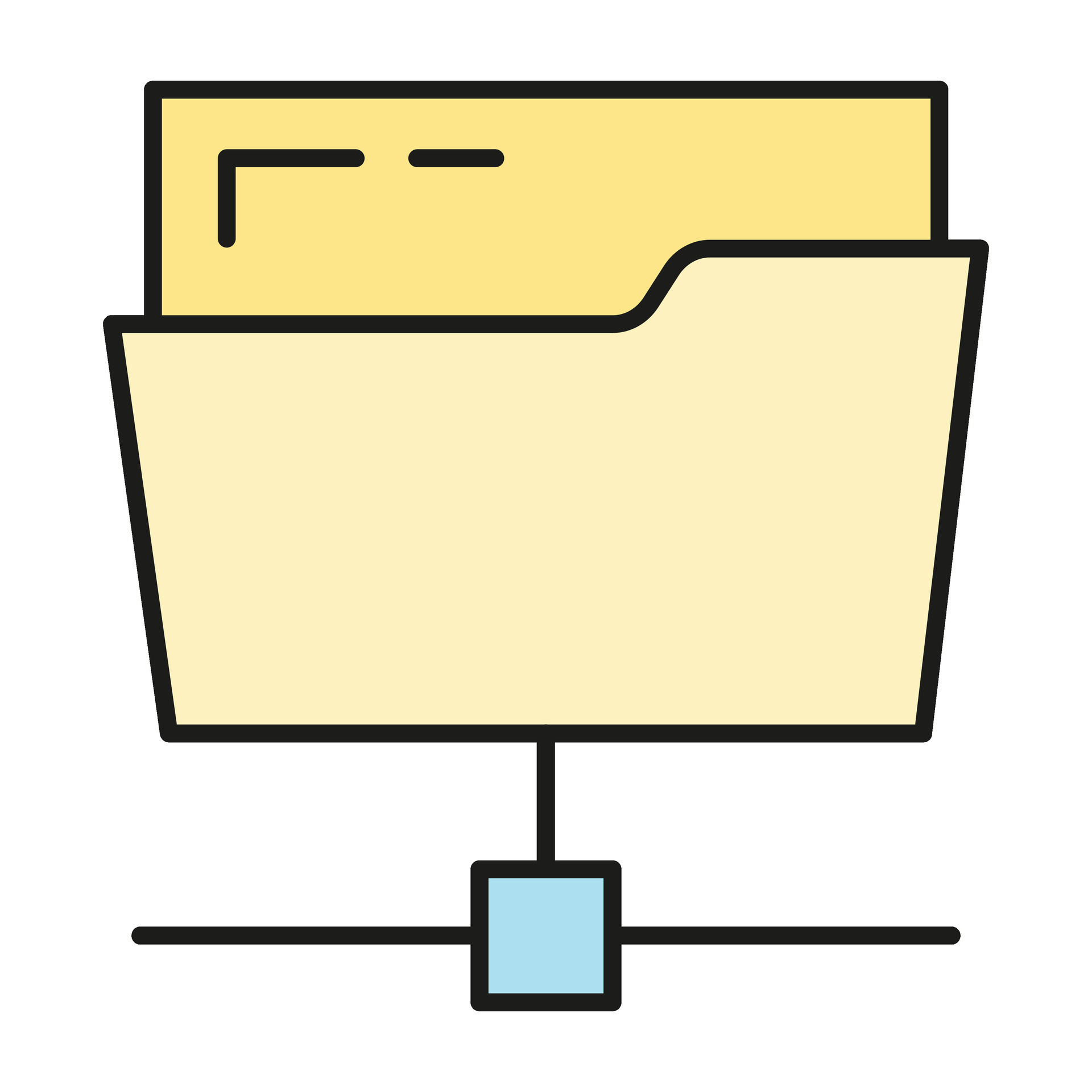 Folder Online Database Cloud Computer Technology Icon Remote Data Storage Protect Information