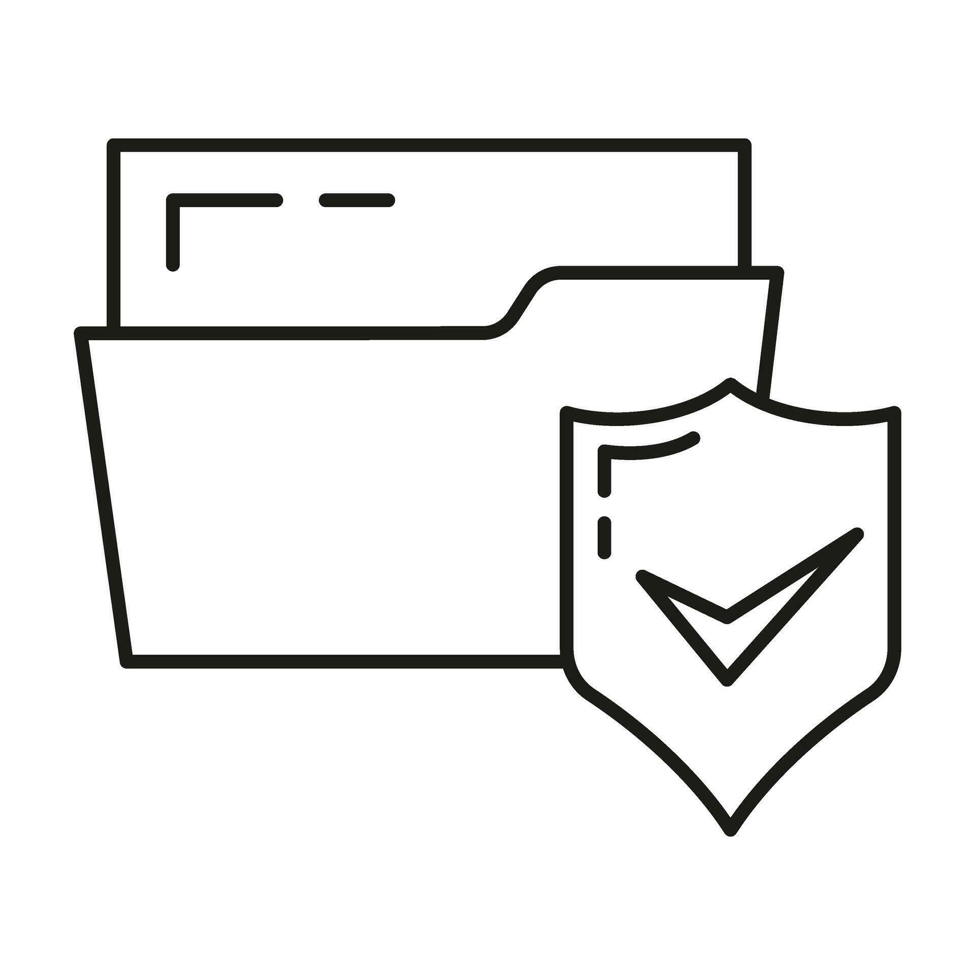 Folder Online Database Cloud Computer Technology Icon Remote Data Storage Protect Information