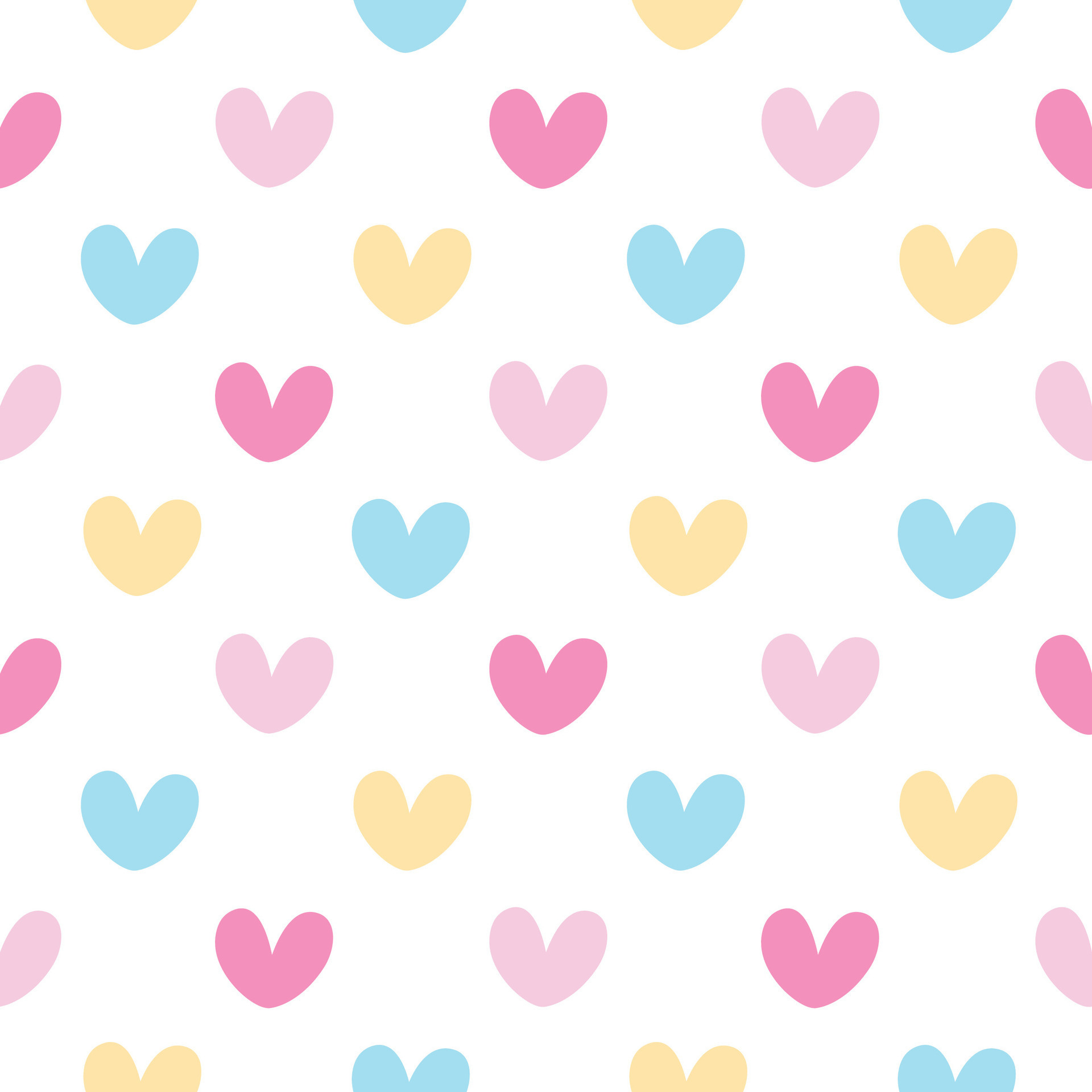 Cute mini hearts on white background. Valentines Day Themes. Vector ...