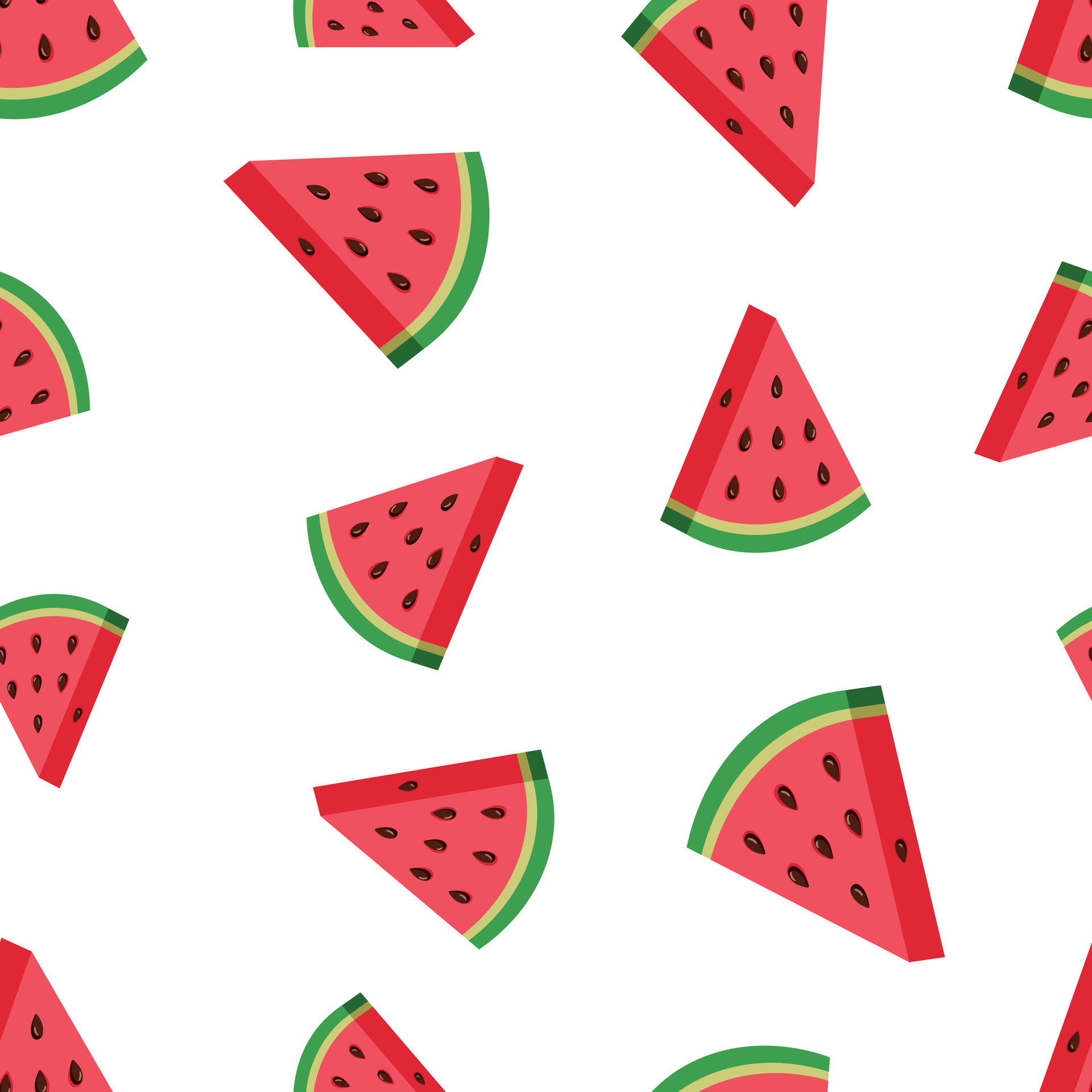 Watermelon Fruit Seamless Pattern Background Business Concept Vector