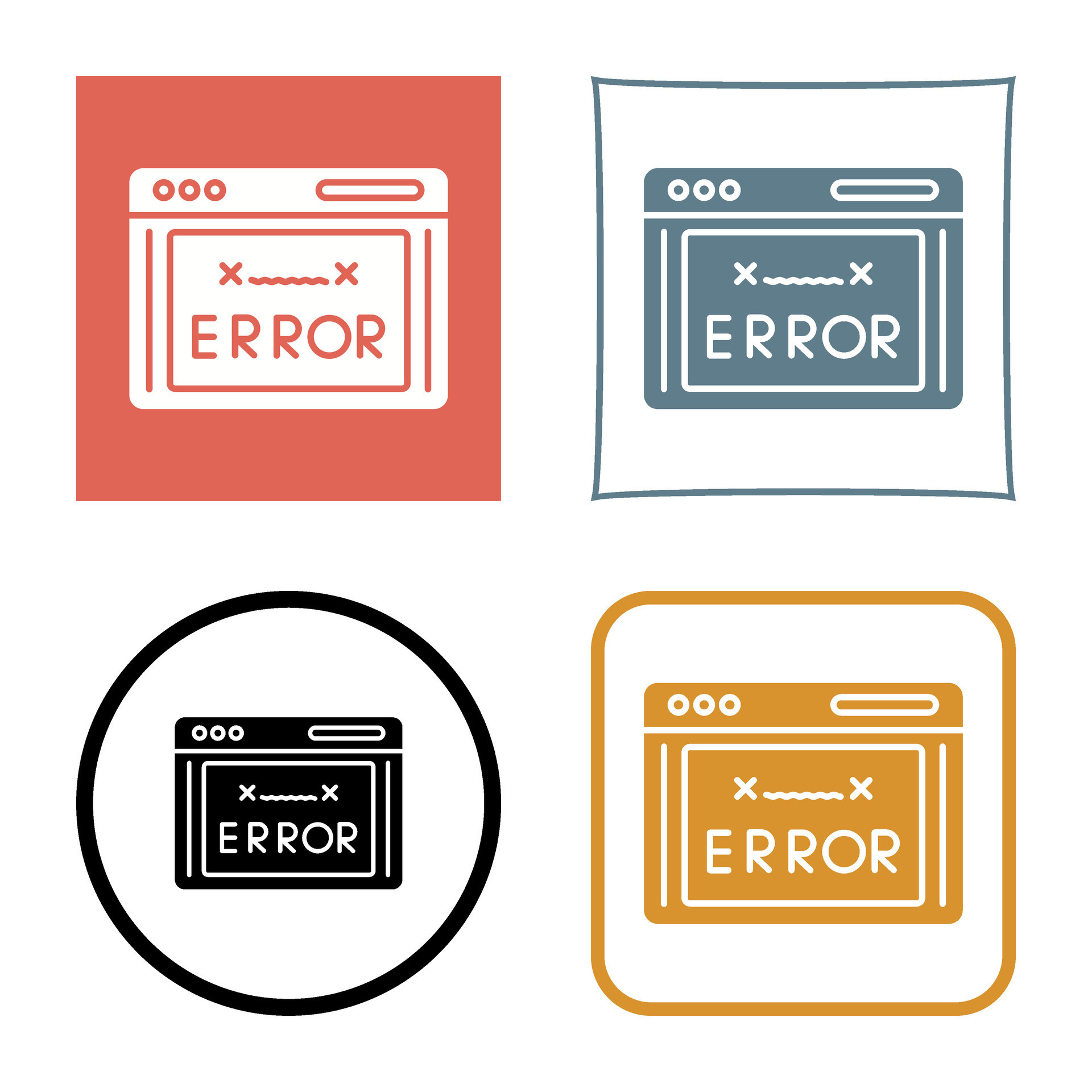 icono de vector de código de error 25894963 Vector en Vecteezy