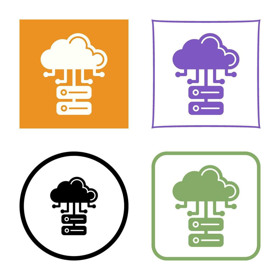 Cloud Database Vector Icon 25895251 Vector Art at Vecteezy