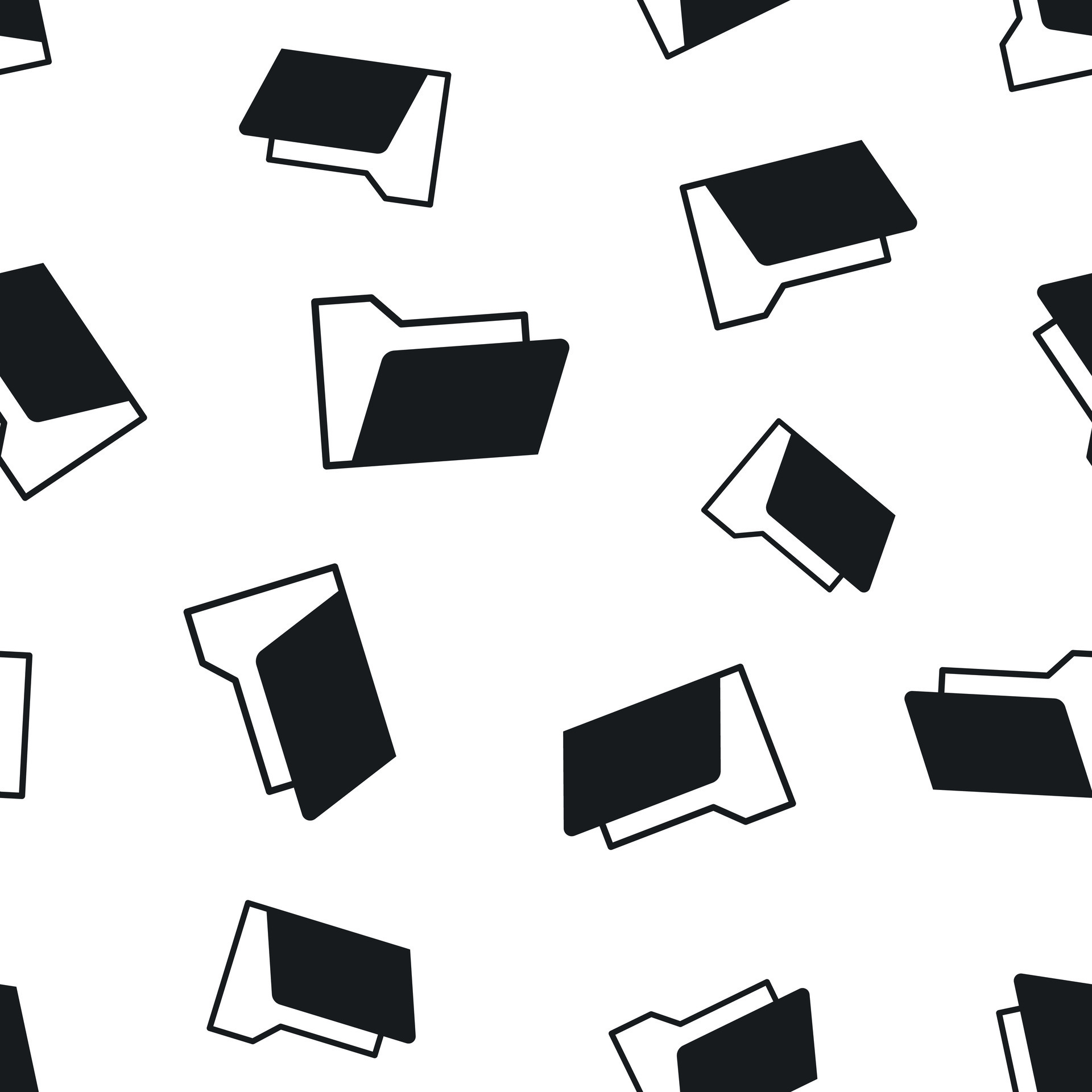 Folder Document Seamless Pattern Background Business Concept Vector Illustration Archive Data