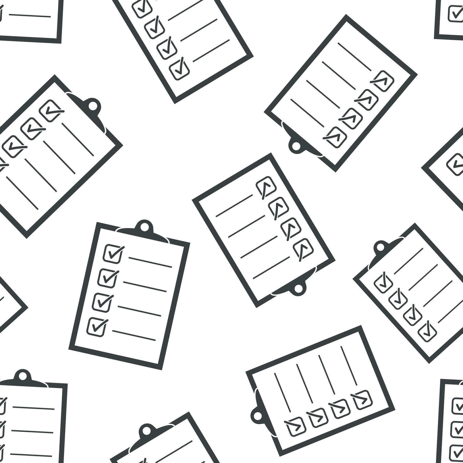 To do list seamless pattern background. Business flat vector ...