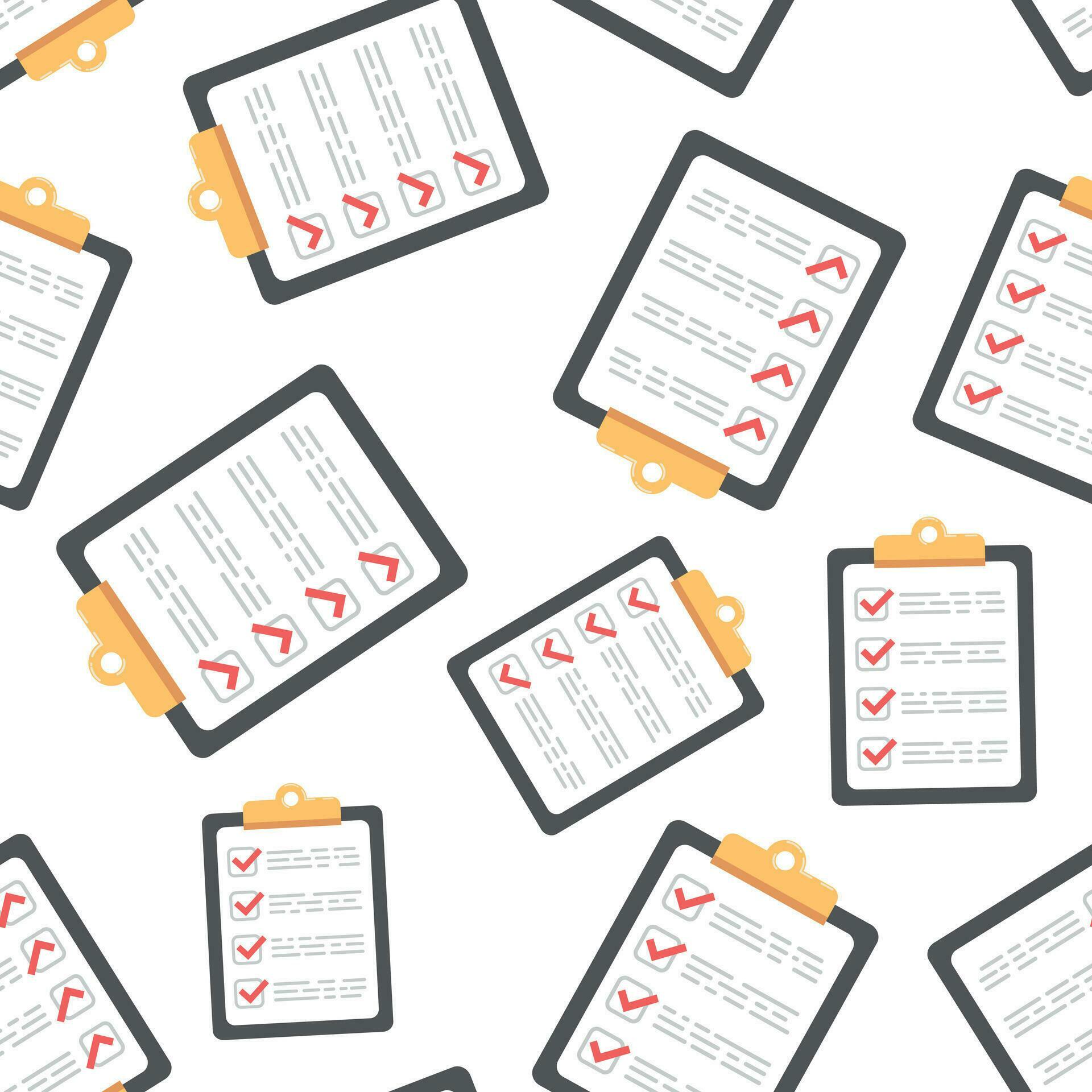 To do list seamless pattern background. Business flat vector ...