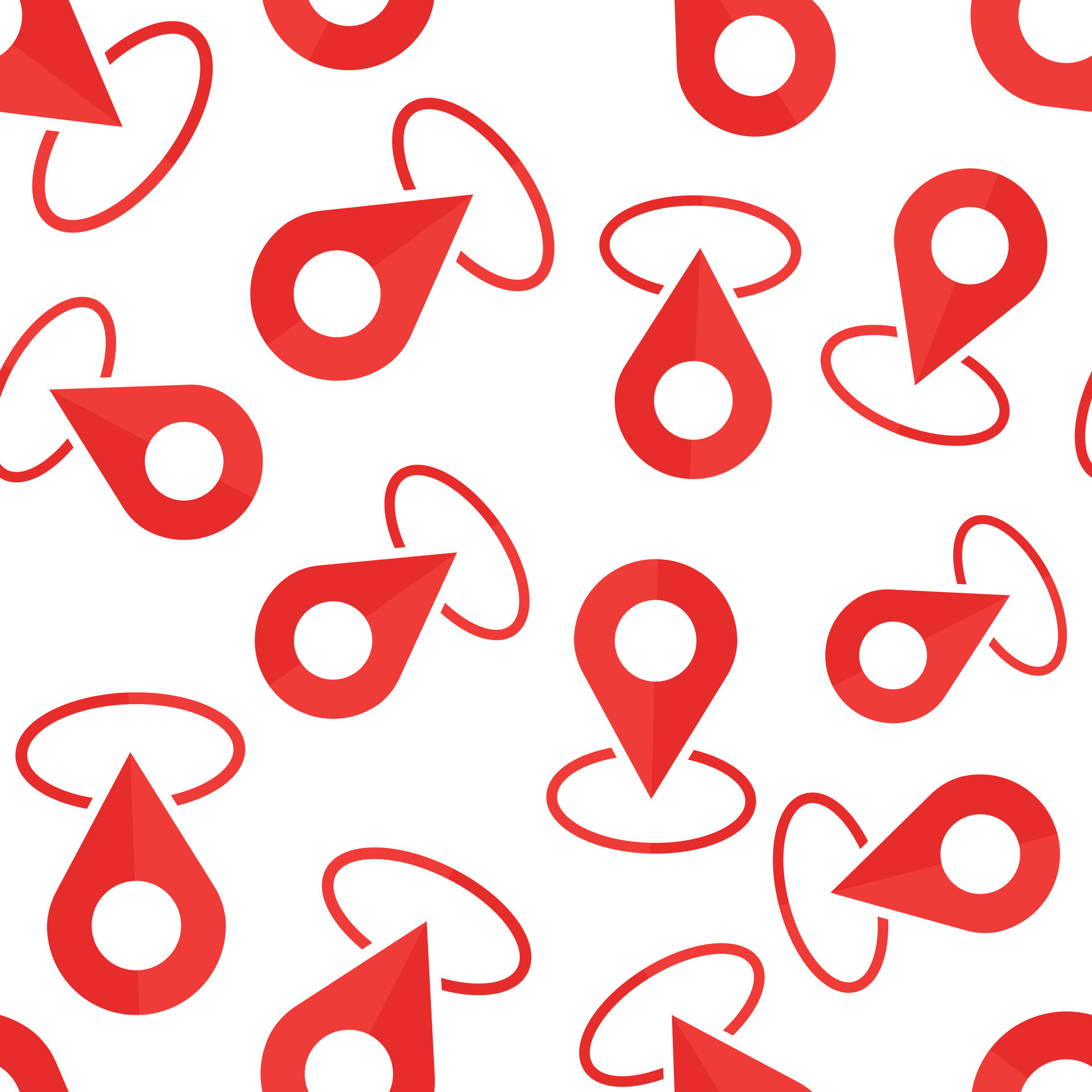 Pin Location Seamless Pattern Background Business Flat Vector Illustration Navigation Map Gps