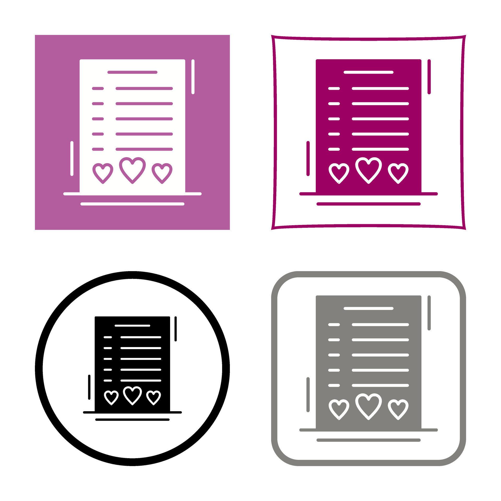 Wishlist Vector Icon 25898762 Vector Art at Vecteezy