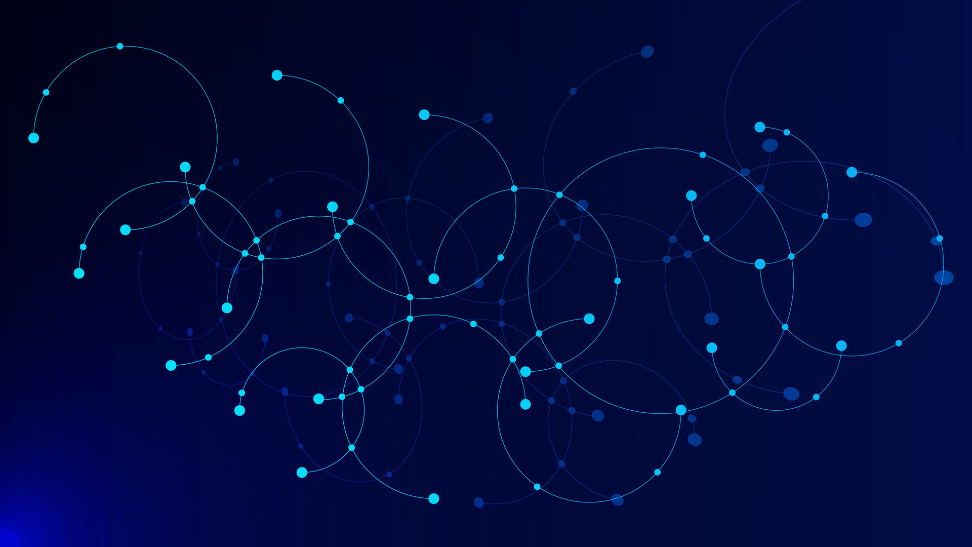 Global Communication Technology With Connecting Circle Lines And Dots Social Networking
