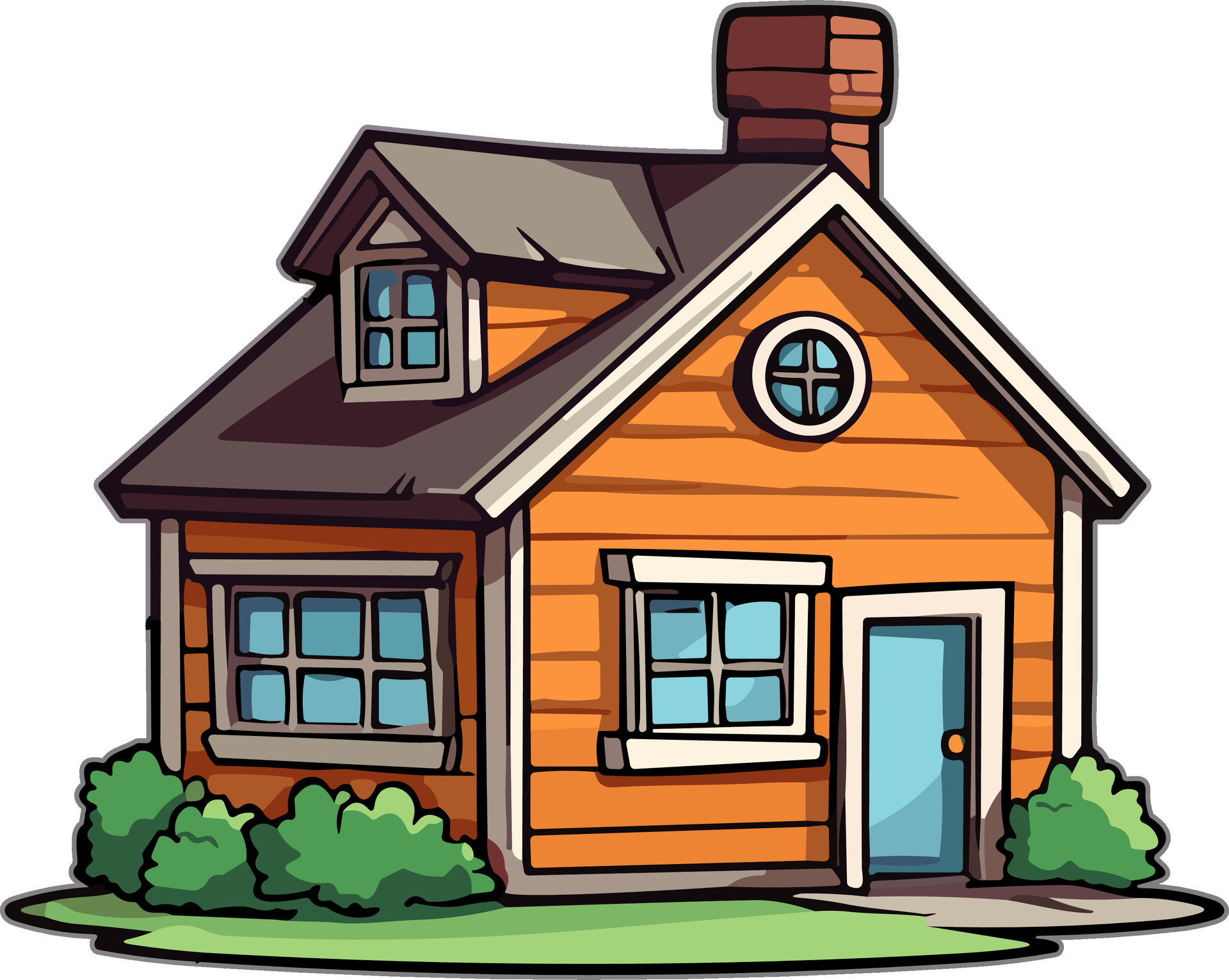 House Cartoon Style Illustration 25902055 Vector Art At Vecteezy