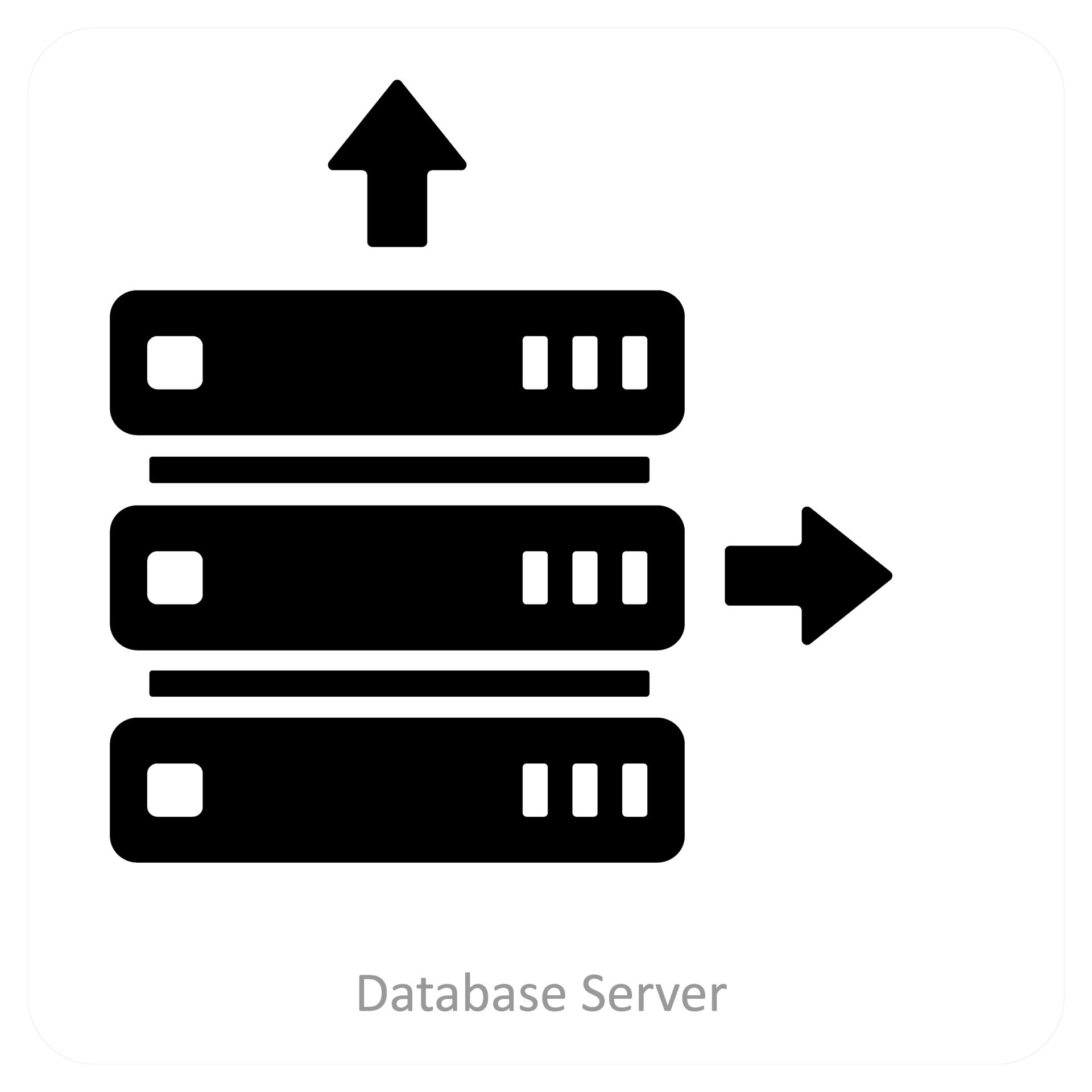database server and hosting icon concept 25902501 Vector Art at Vecteezy