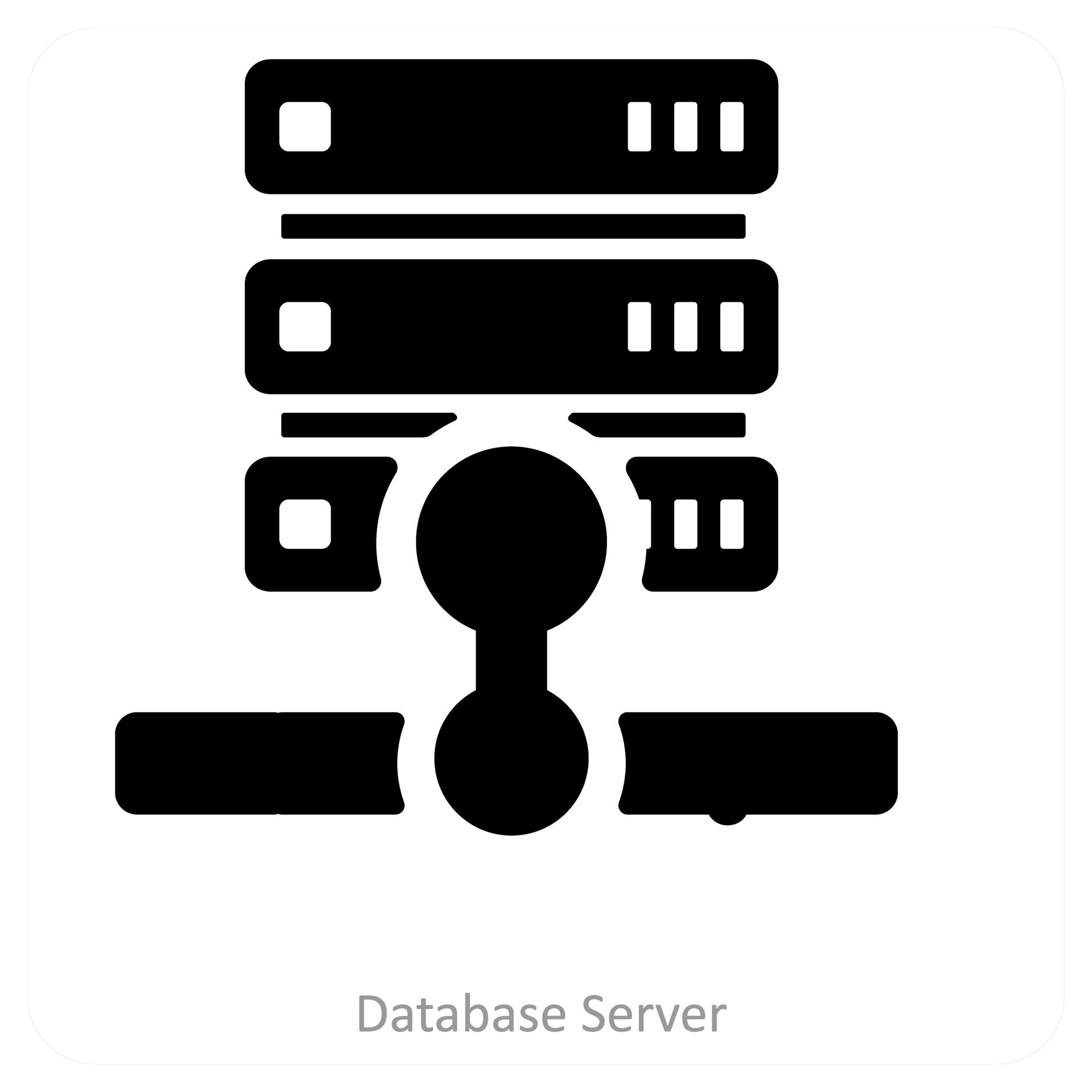database server and technologyicon concept 25902544 Vector Art at Vecteezy