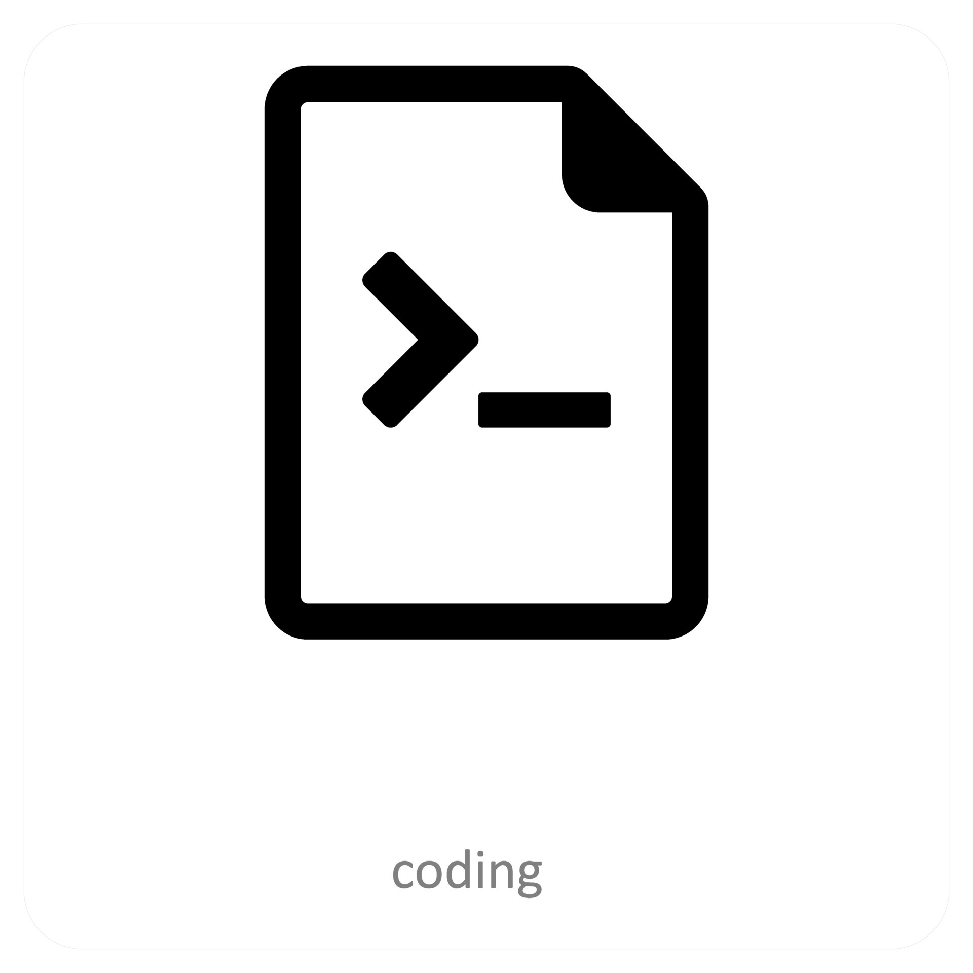 coding and programmimg icon concept 25903093 Vector Art at Vecteezy