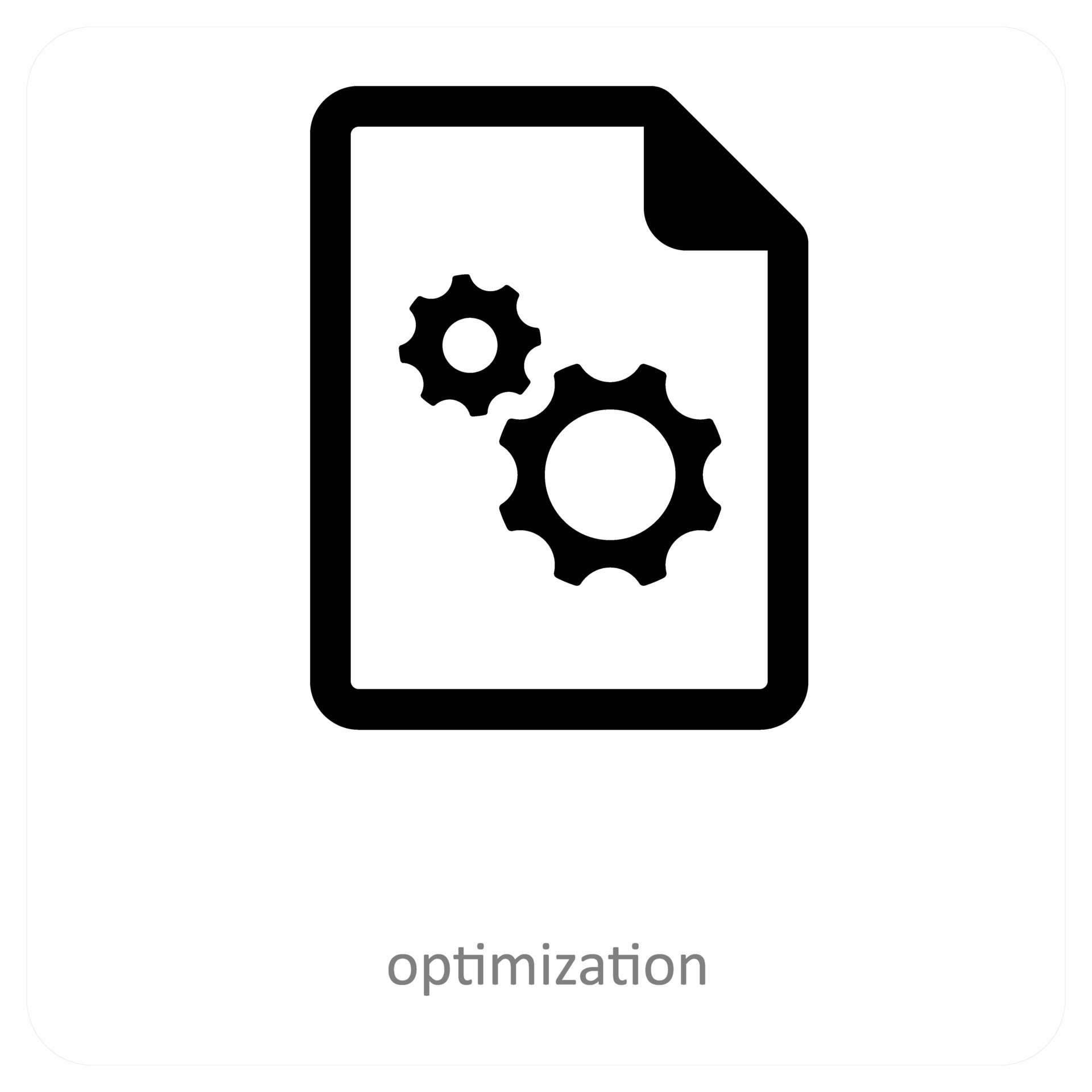 optimization and settings icon concept 25903106 Vector Art at Vecteezy