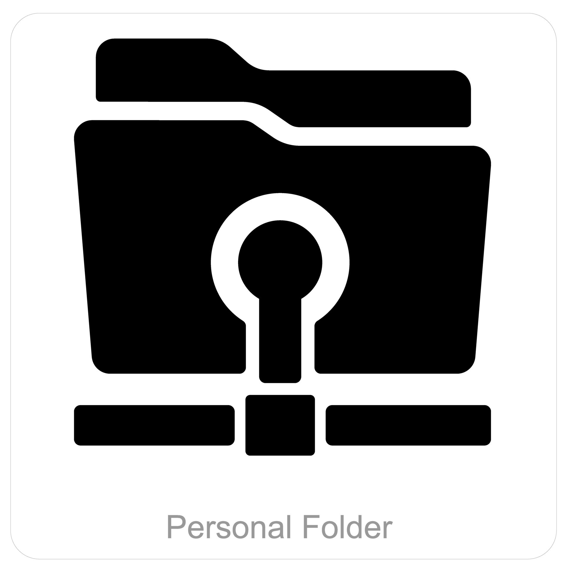 Personal Folder and Folder icon concept 25903208 Vector Art at Vecteezy