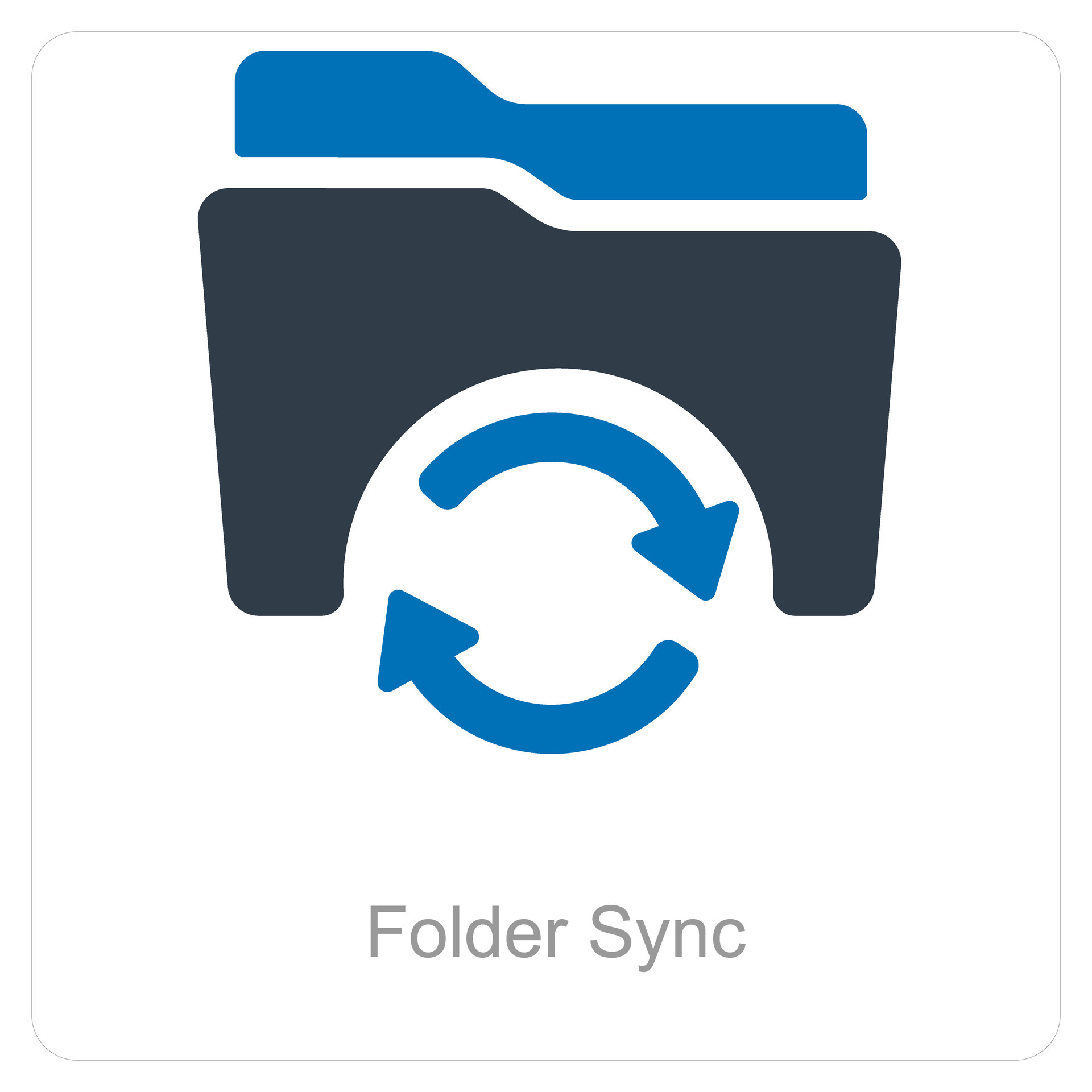 Folder Sync and Folder icon concept 25903544 Vector Art at Vecteezy