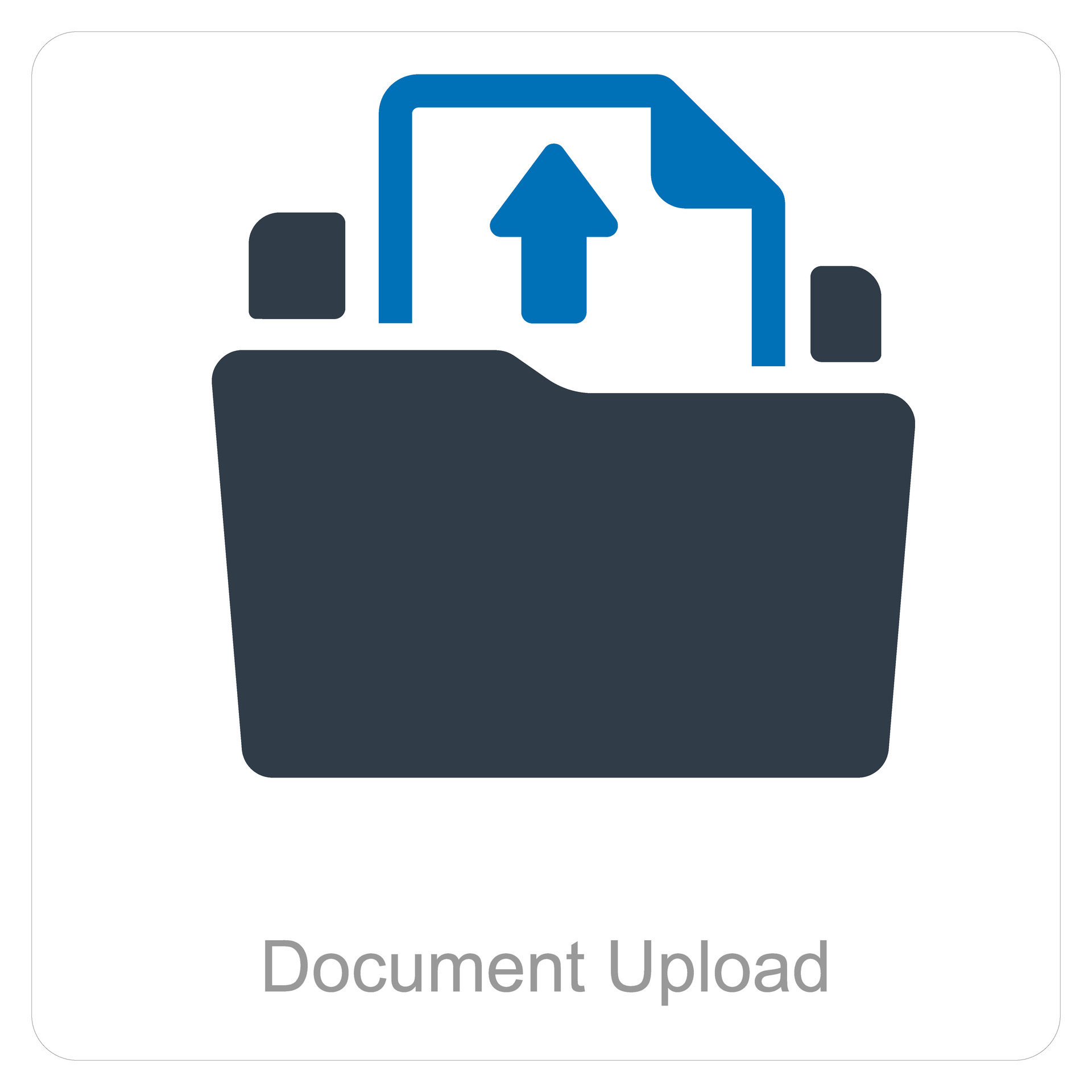 Document Upload and Folder icon concept 25903552 Vector Art at Vecteezy