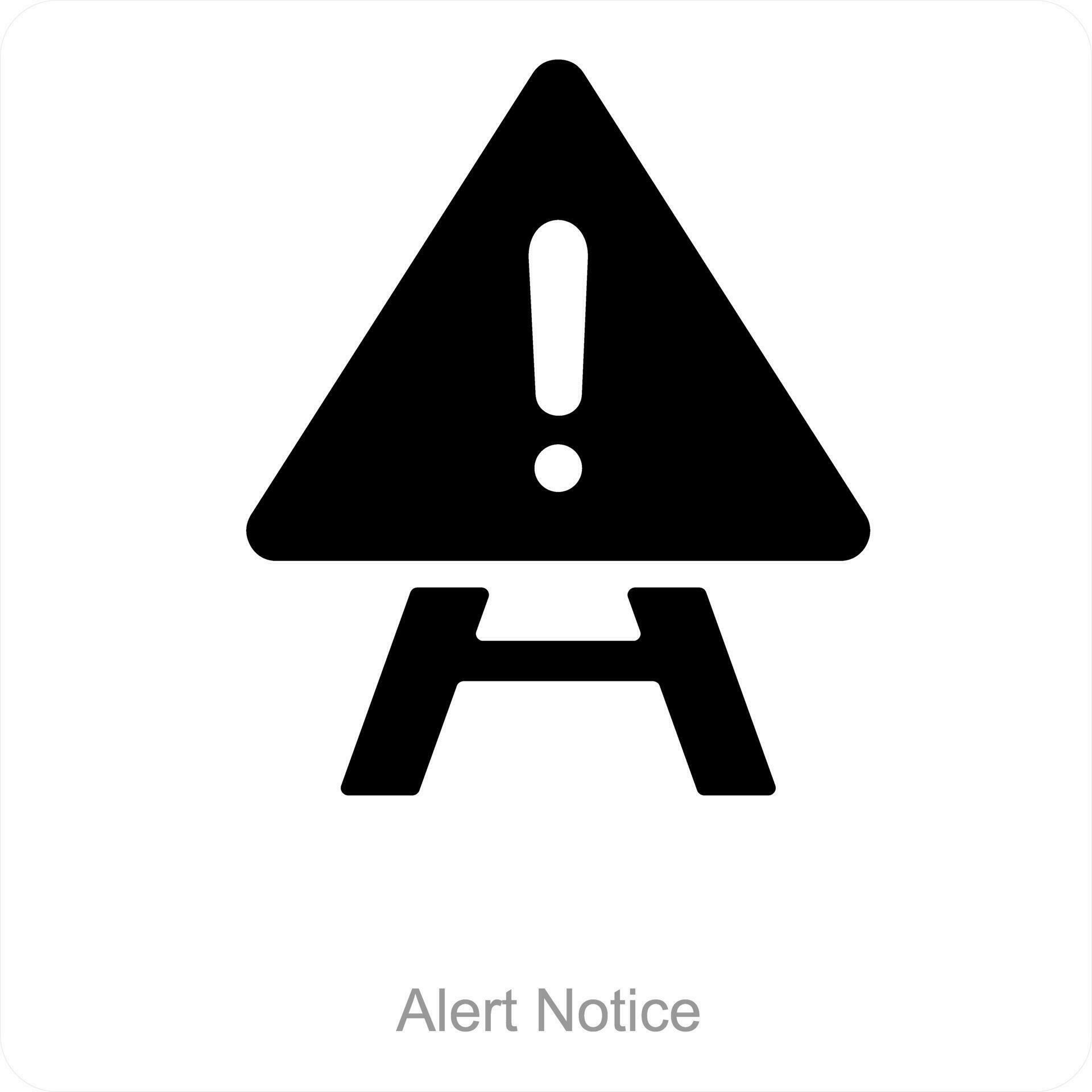 Alert Notice and warning icon concept 25903719 Vector Art at Vecteezy