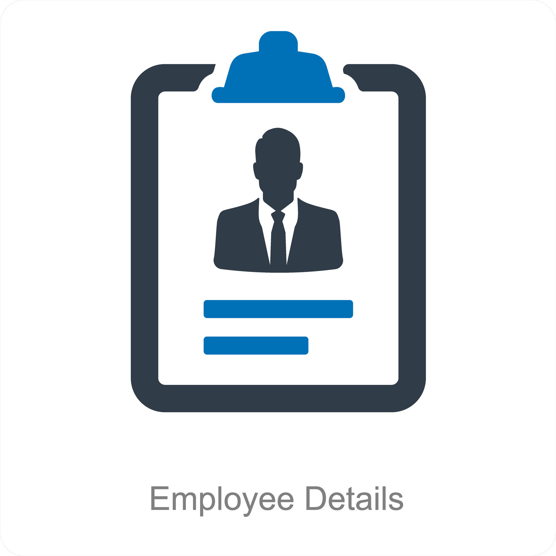 Employee Details and details icon concept 25903831 Vector Art at Vecteezy